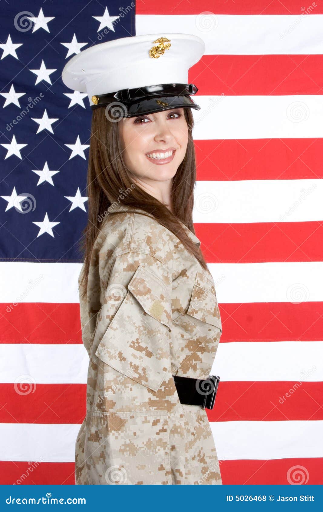Military Woman stock photo. Image of america, warrior - 5026468
