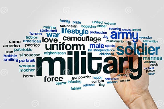Military word cloud stock photo. Image of combat, concept - 88380192