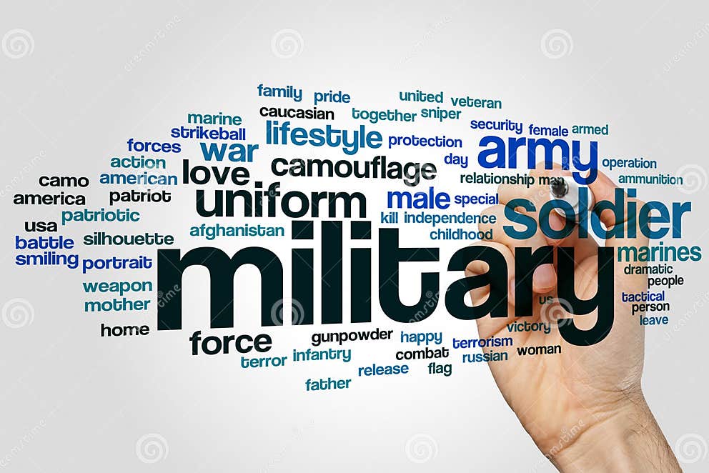 Military word cloud stock photo. Image of combat, concept - 88380192