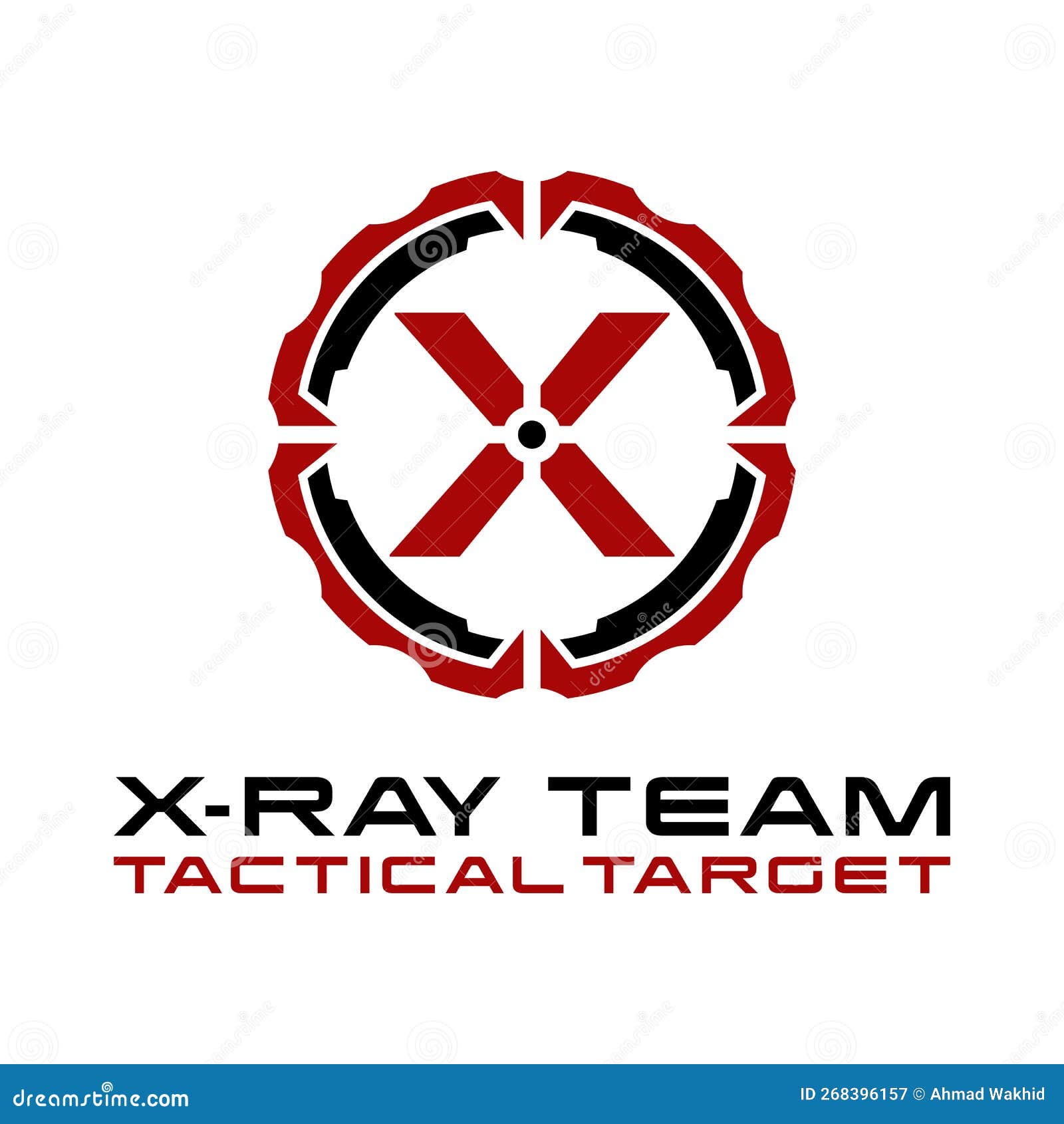 Tactical Target Black And White Mammoth Elephant Logo In Circle Vector ...