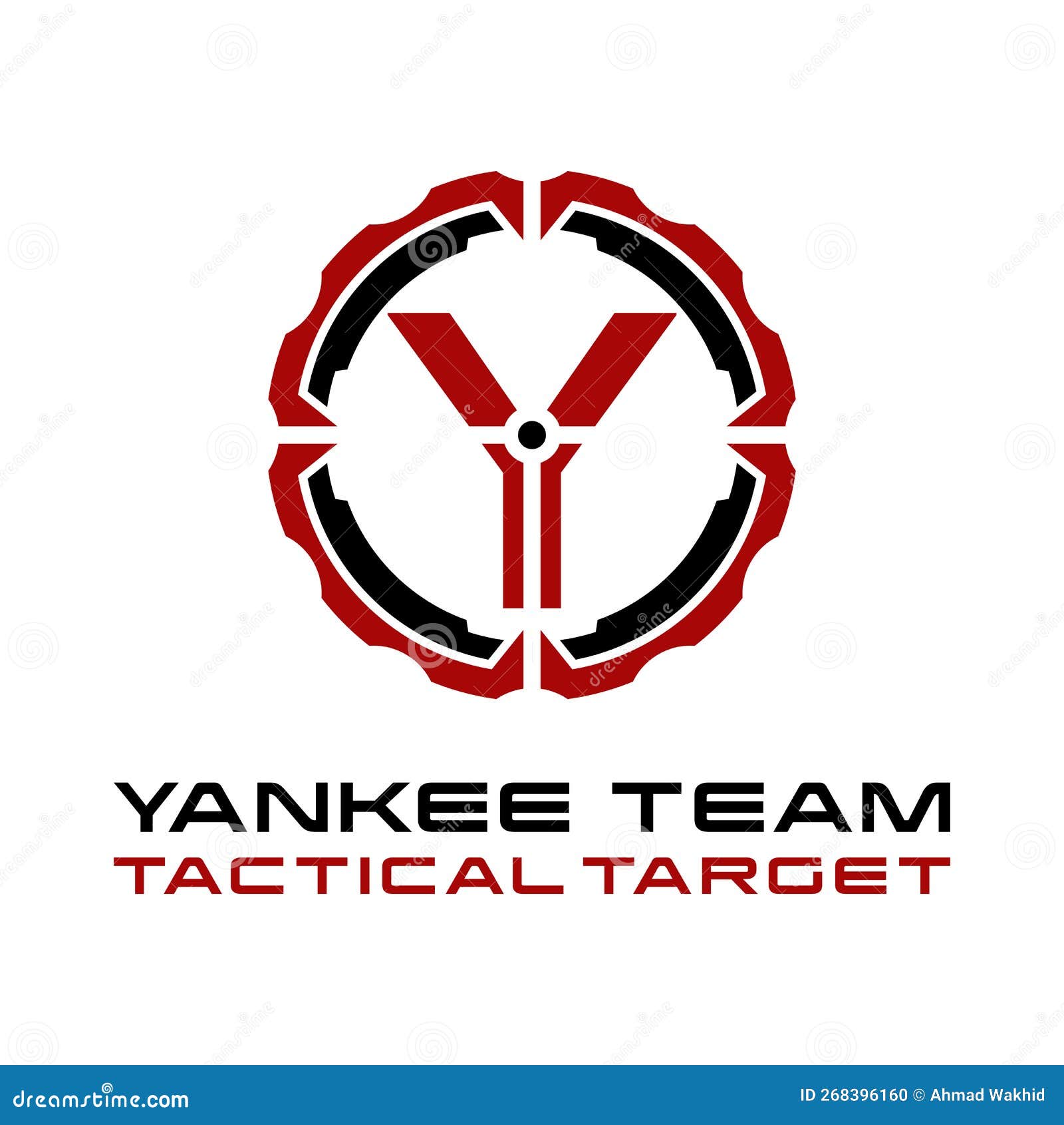 Tactical Target Black And White Mammoth Elephant Logo In Circle Vector ...