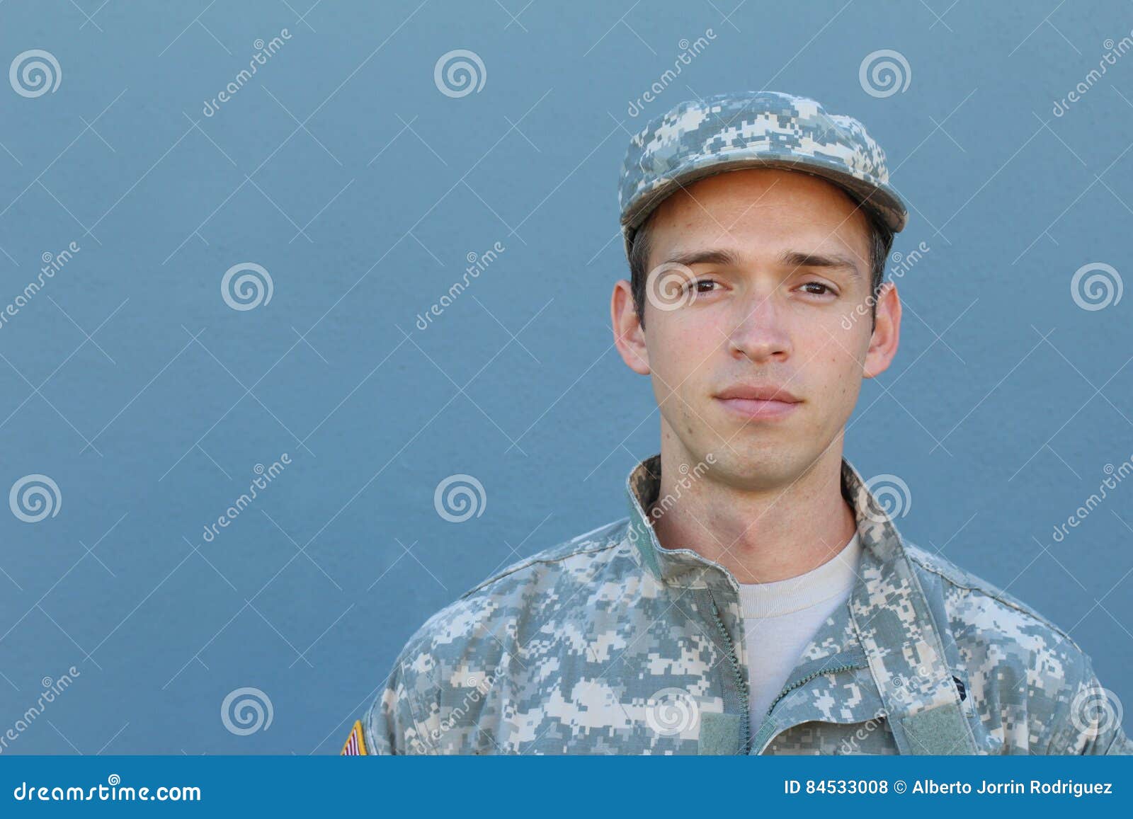 Military Young Man. Studio Portrait Stock Photo - Image of fighting ...