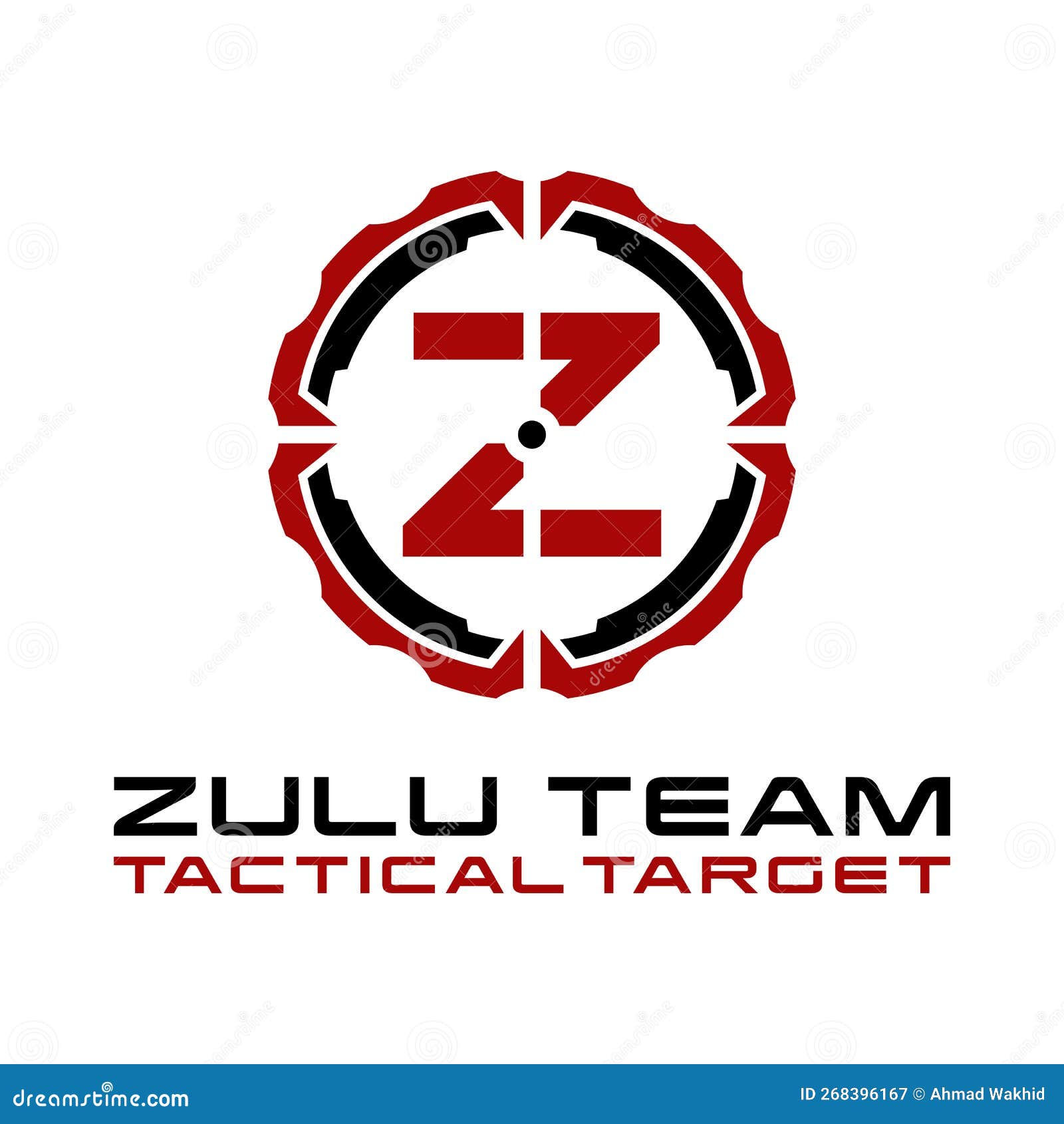 Military of Z Letter Tactical Target Logo Design Stock Illustration ...