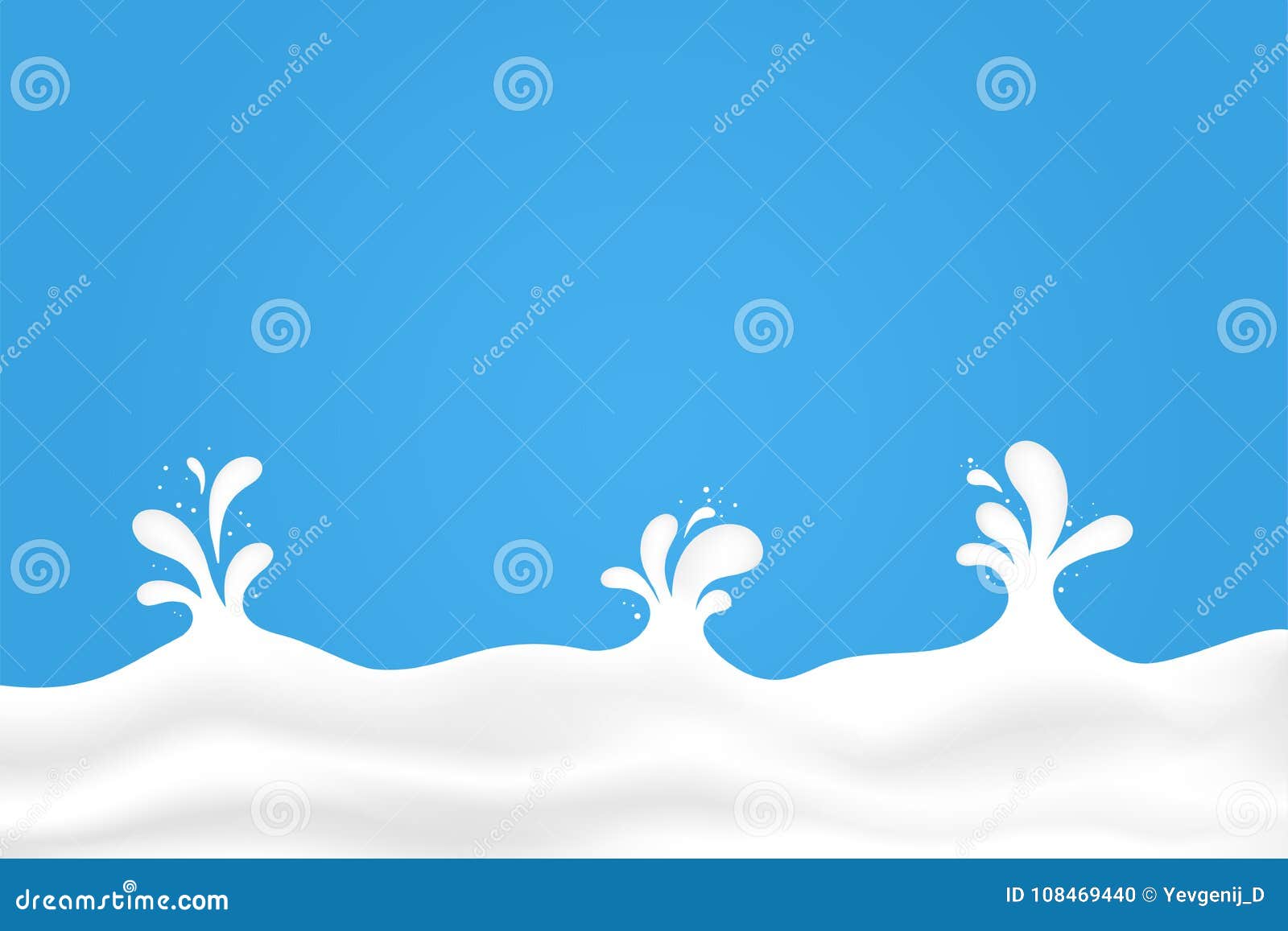 Milk Background with Splashes. Rippled Wavy Milk Texture with Drops ...