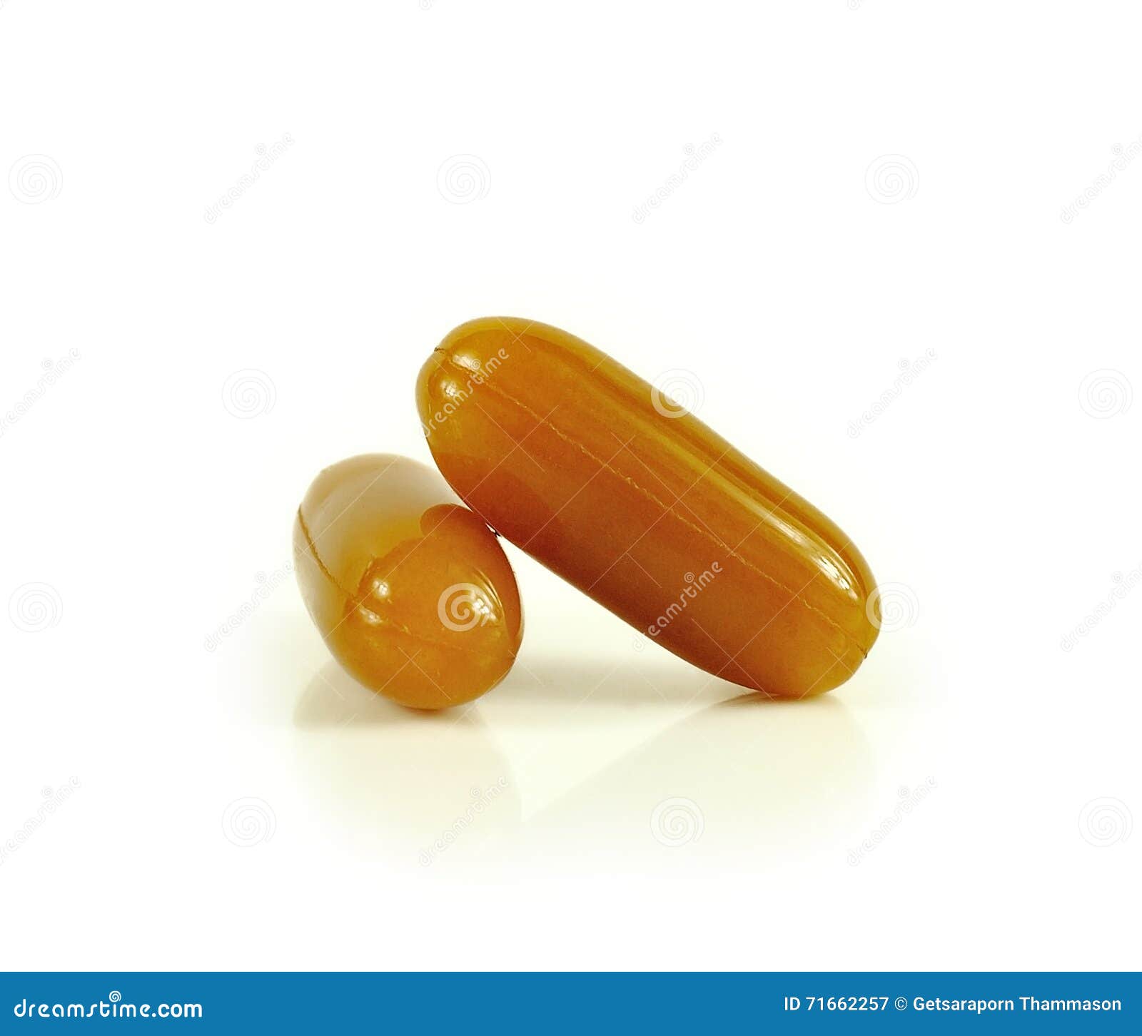 Milk Bee Capsules Close Up on White Background Stock Image - Image of ...