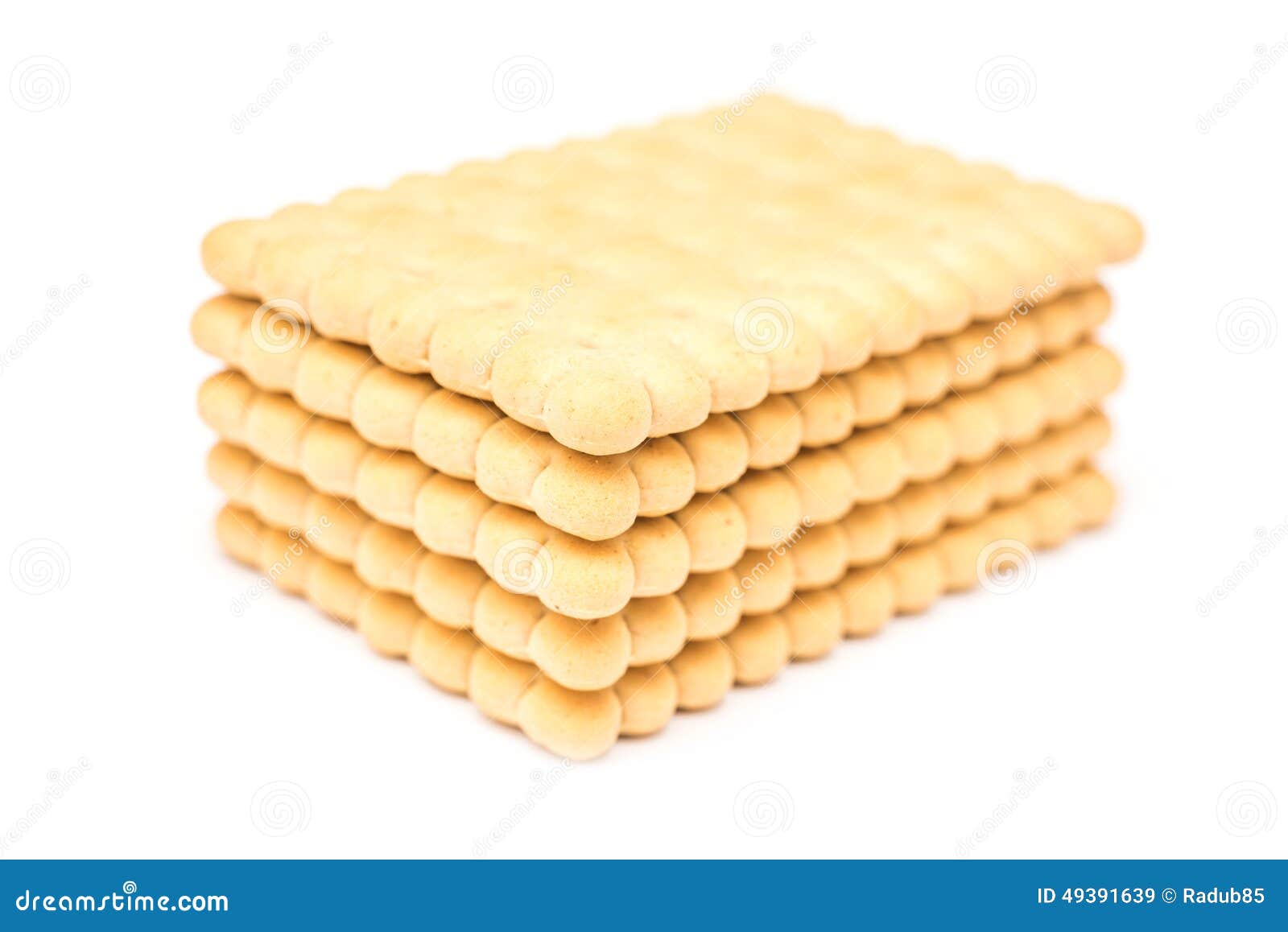Milk Biscuits In A Pink Snack Plastic Box With Cap. Stock Photo ...