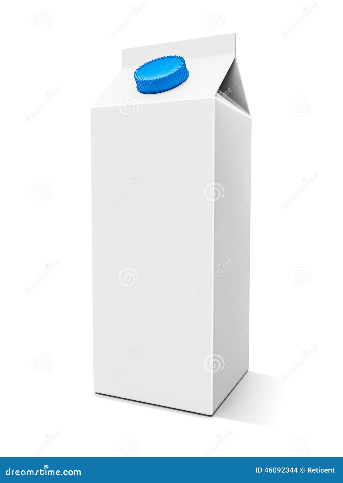 Milk box stock illustration. Illustration of white, liquid - 46092344