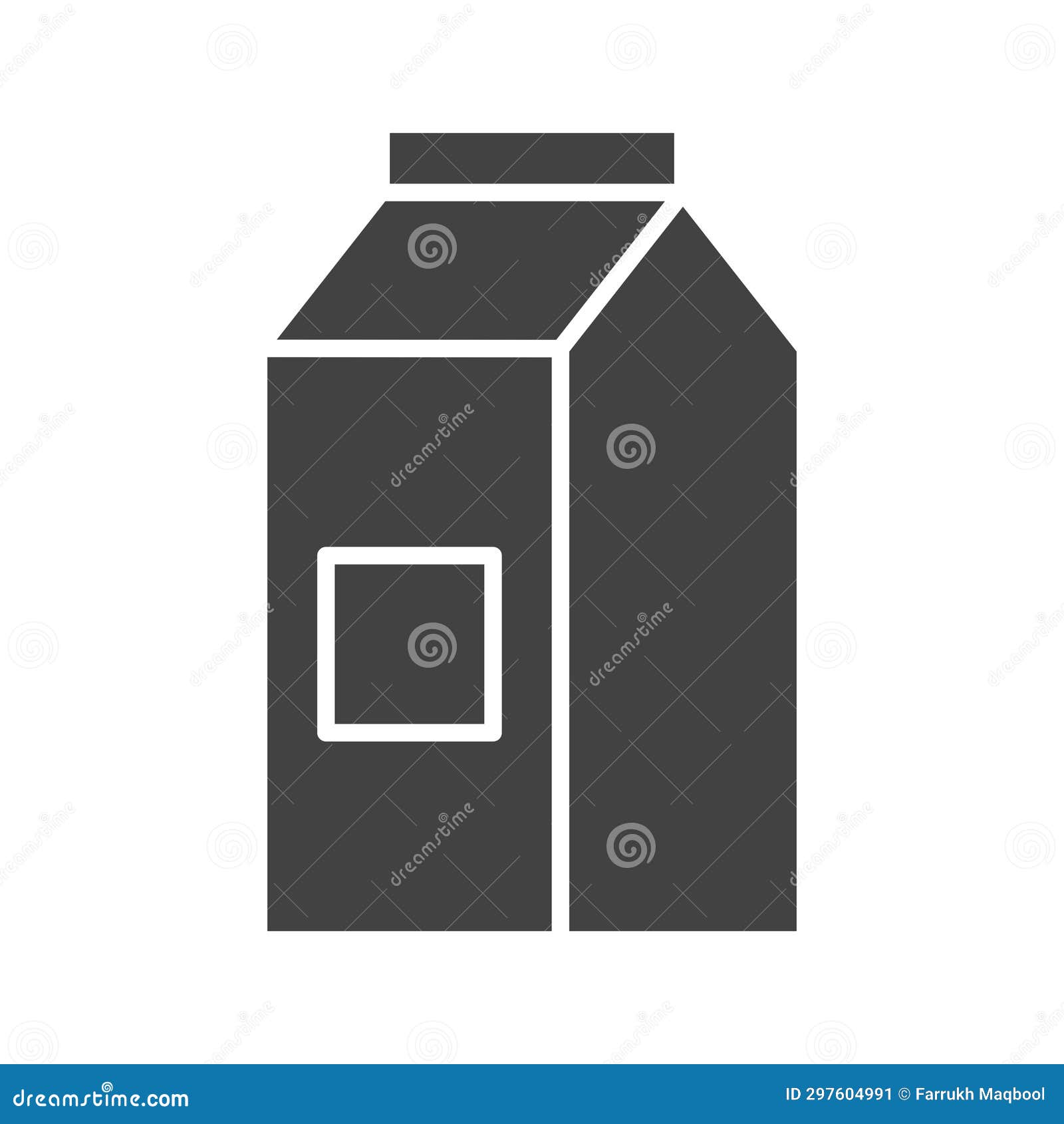 Milk Box Icon Vector Image. Stock Vector - Illustration of diary ...