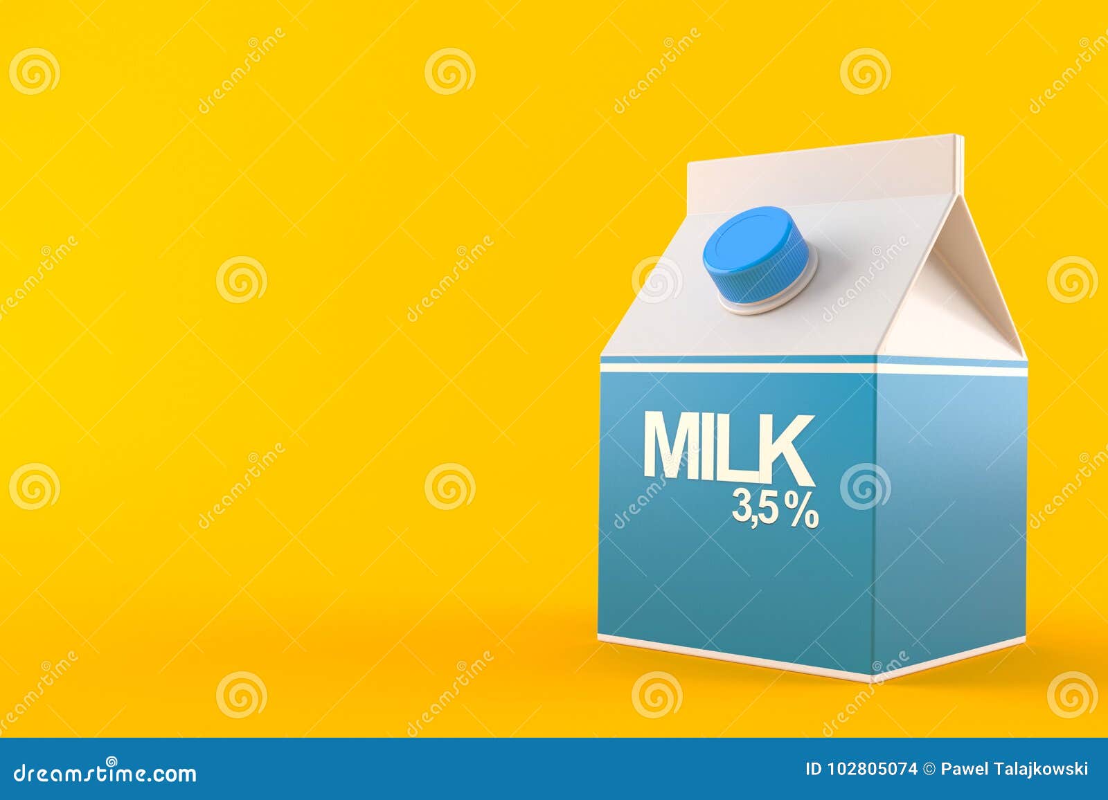 Milk box stock illustration. Illustration of product - 102805074