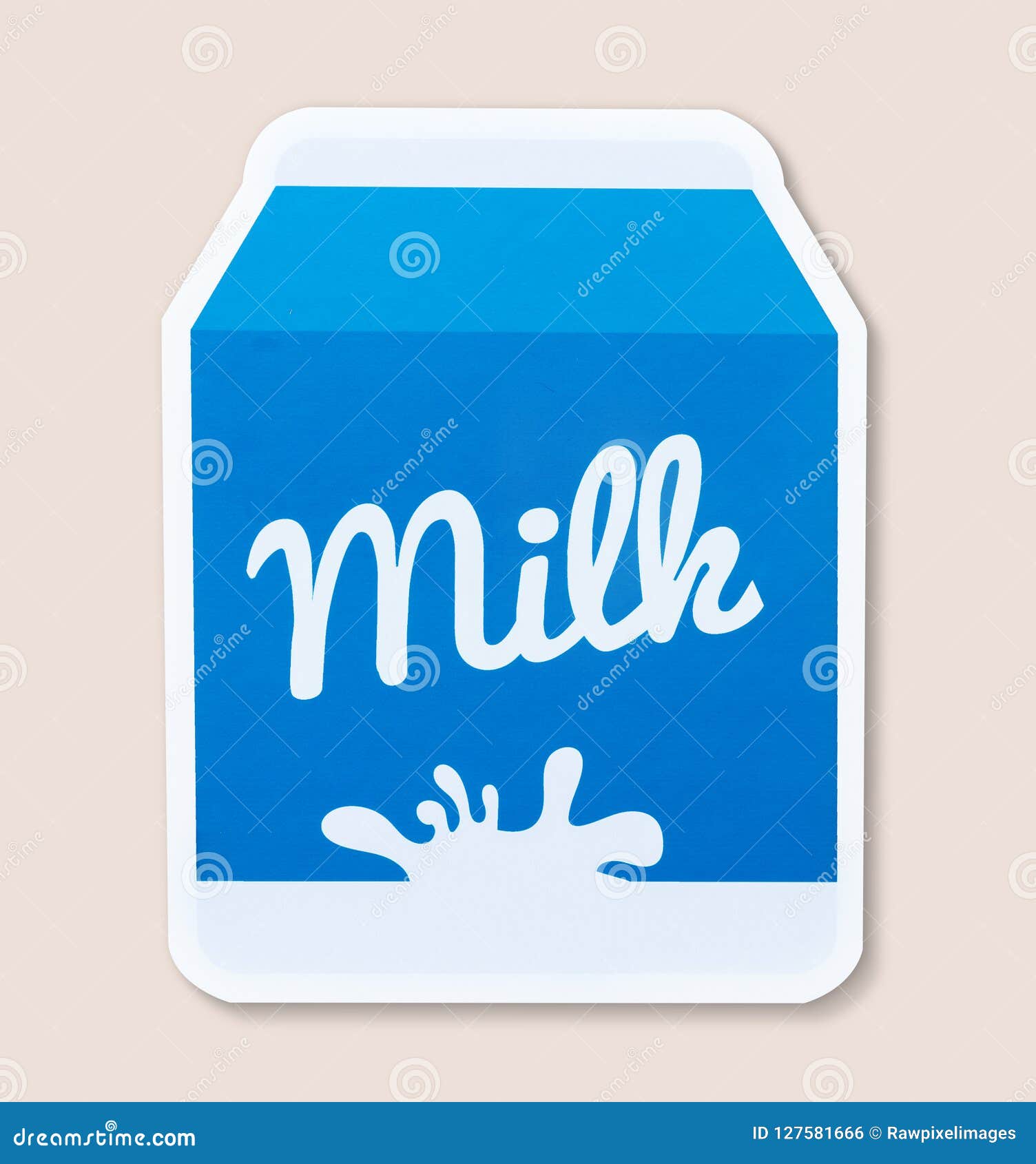 Milk Box Package Design Icon Stock Photo - Image of nutrition, icon ...