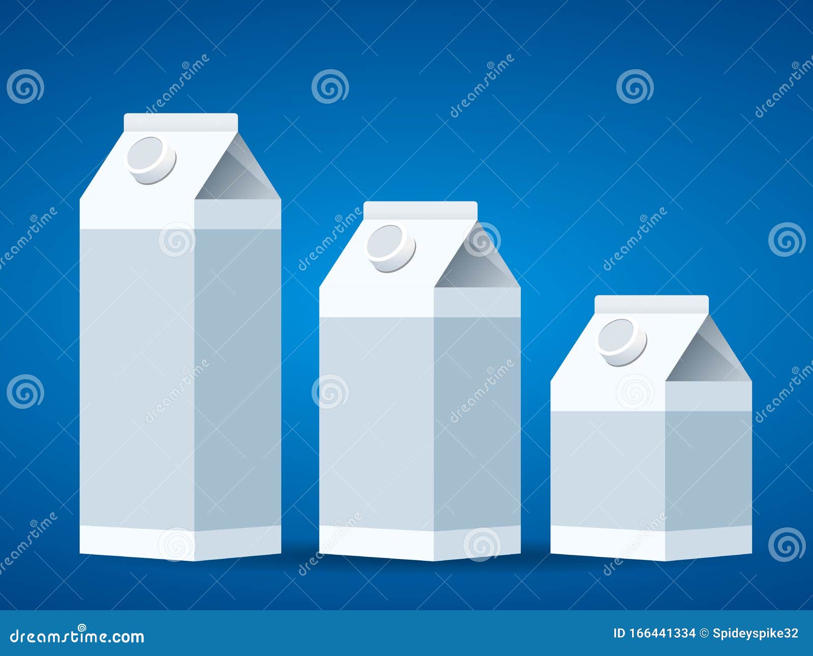 Triple Milk Box. Isolated Vector Illustration. Stock Illustration ...