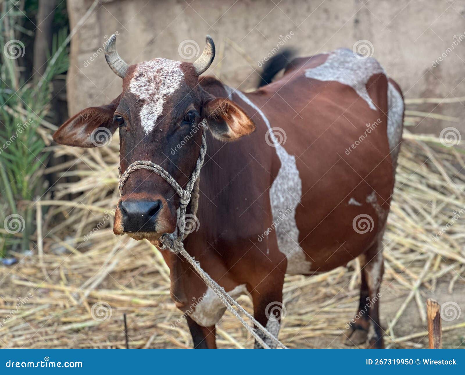Portrait of a Milk Brown Cow Stock Photo - Image of mammal, color ...