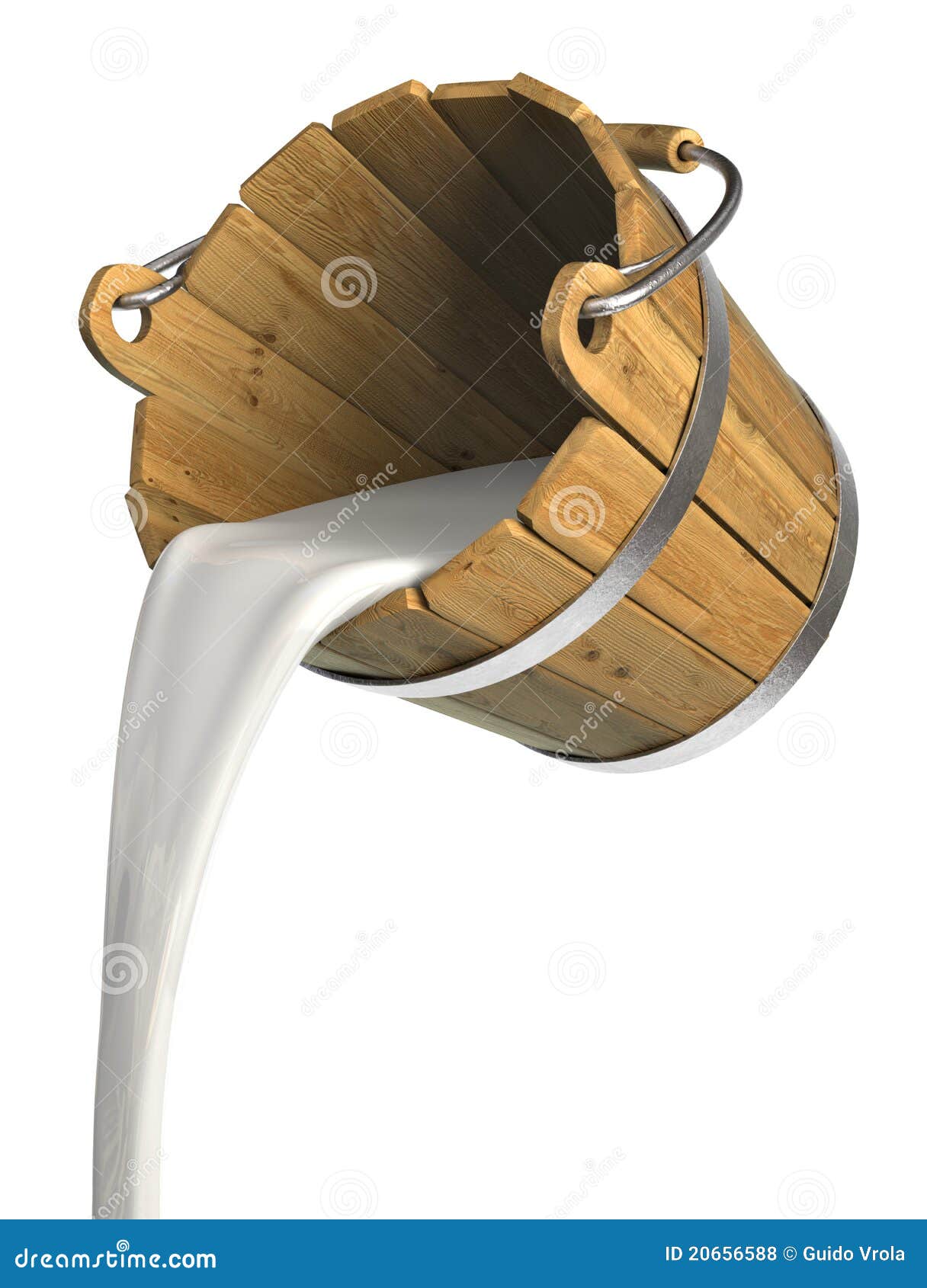 Milk bucket stock illustration. Illustration of healthy - 20656588