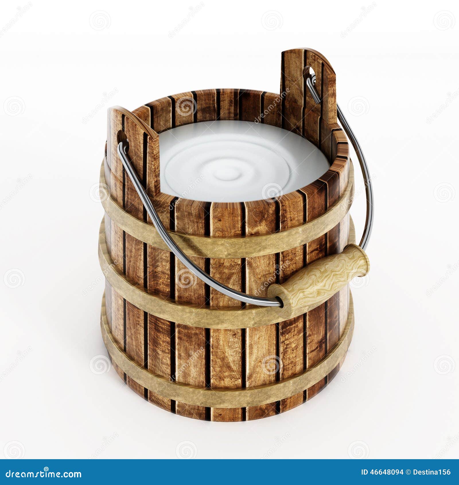 Milk Bucket Icon Cartoon. Single Bio, Eco, Organic Product Icon From ...