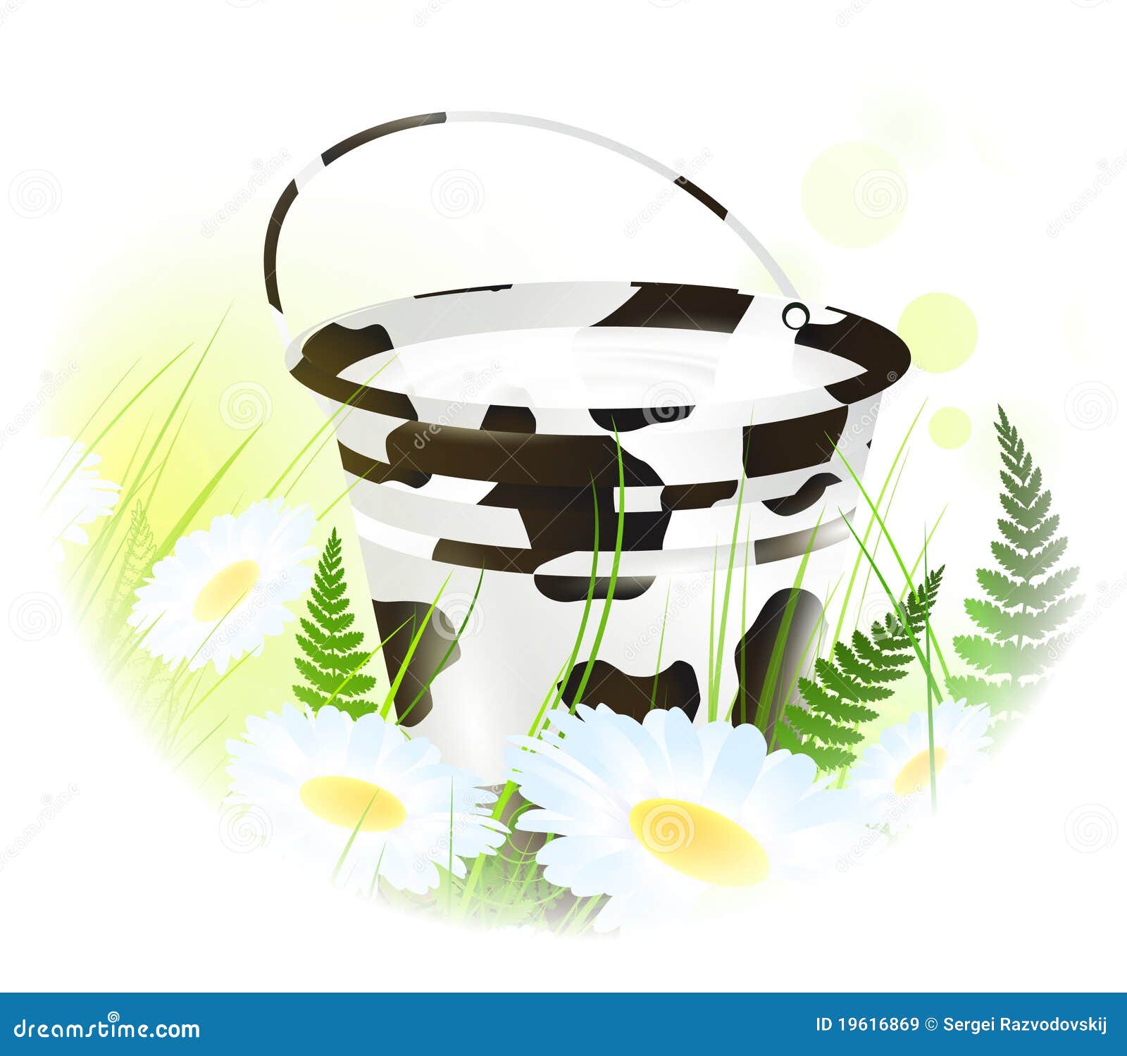 Milk Bucket Icon Cartoon. Single Bio, Eco, Organic Product Icon From ...