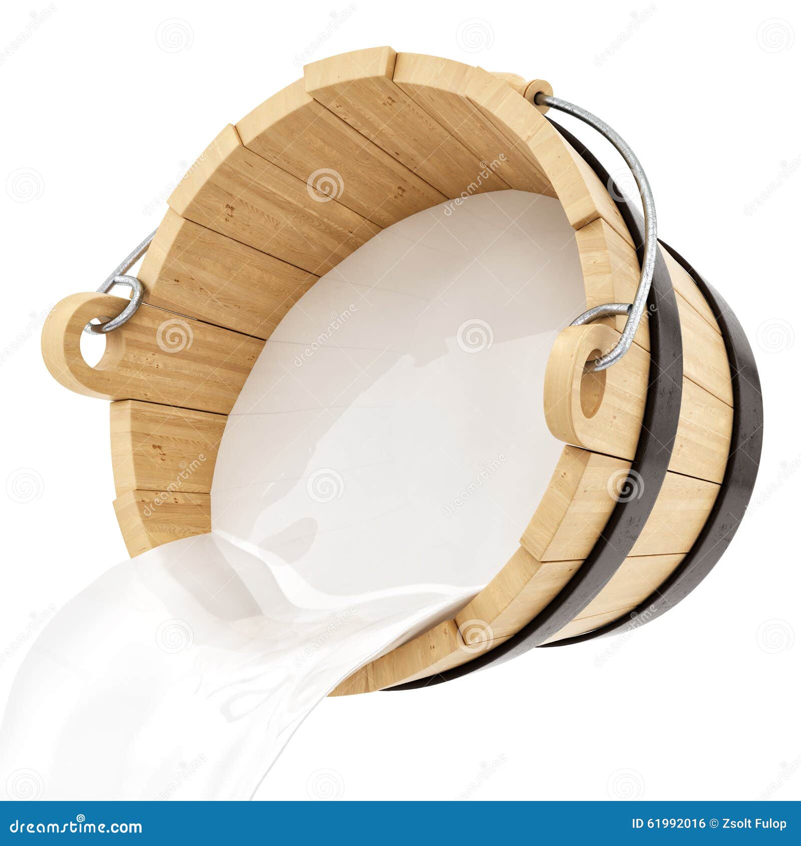 Milk Bucket stock illustration. Illustration of fresh - 61992016