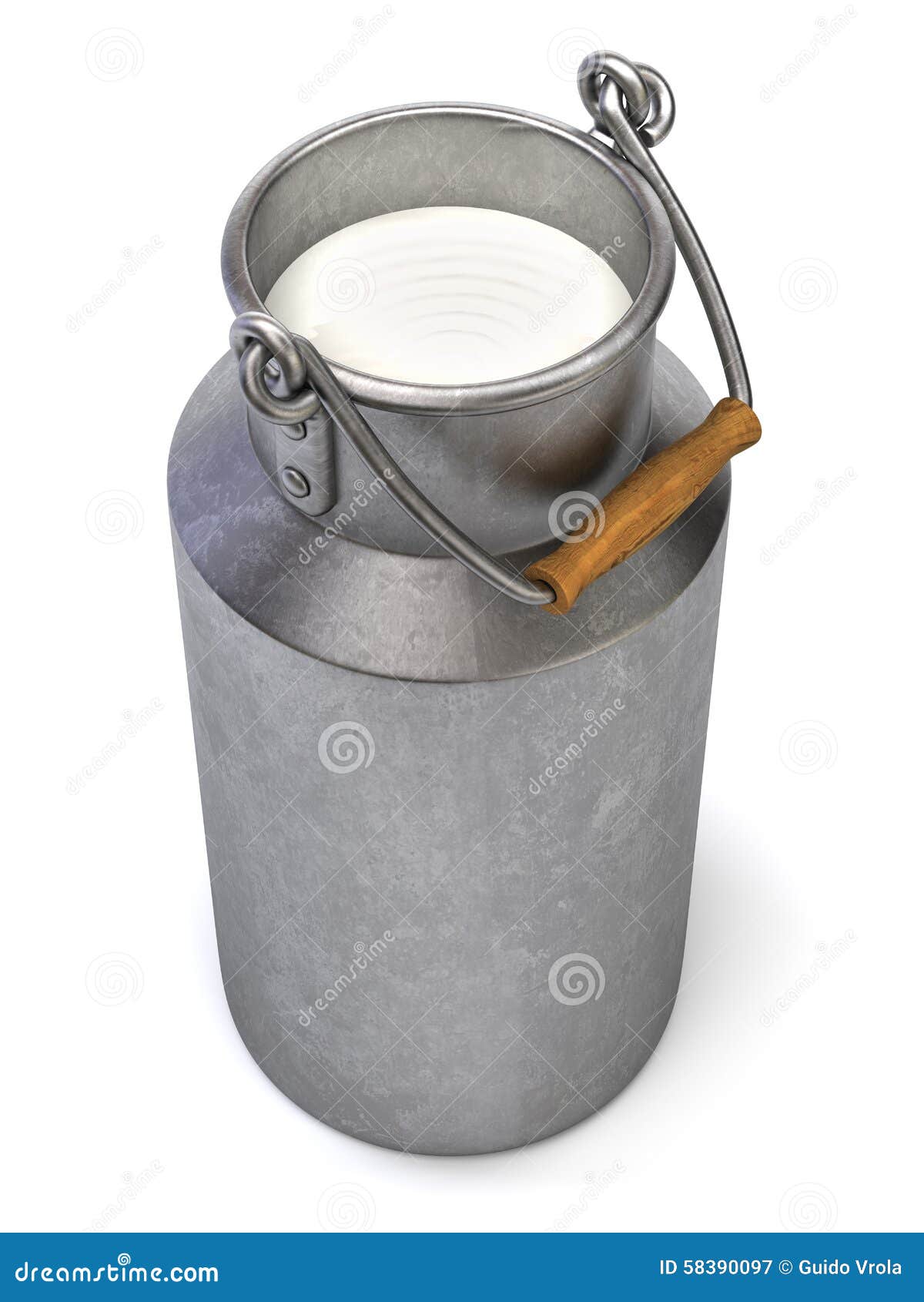Milk bucket stock illustration. Illustration of natural - 58390097
