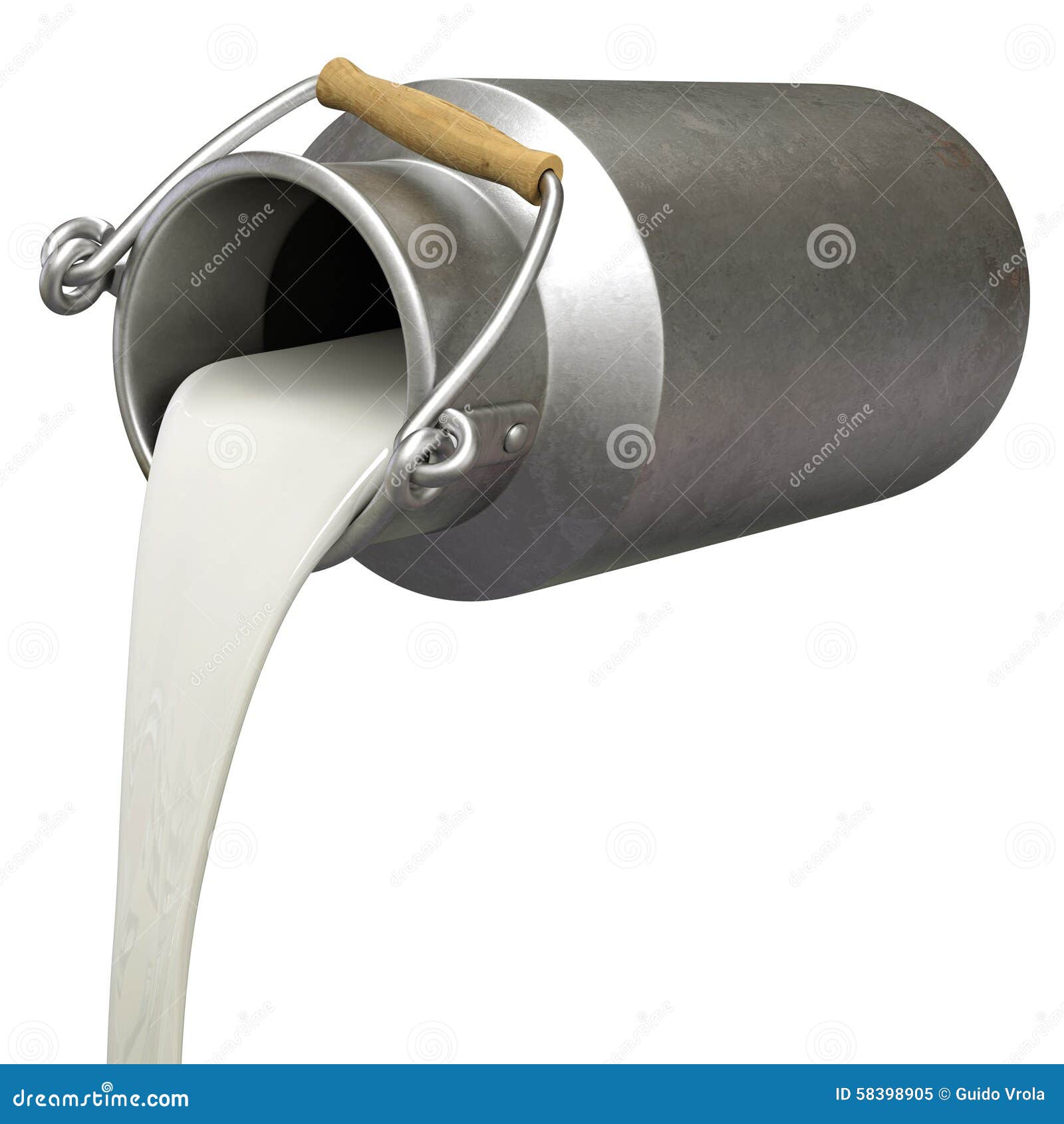 Milk bucket stock illustration. Illustration of container - 58398905