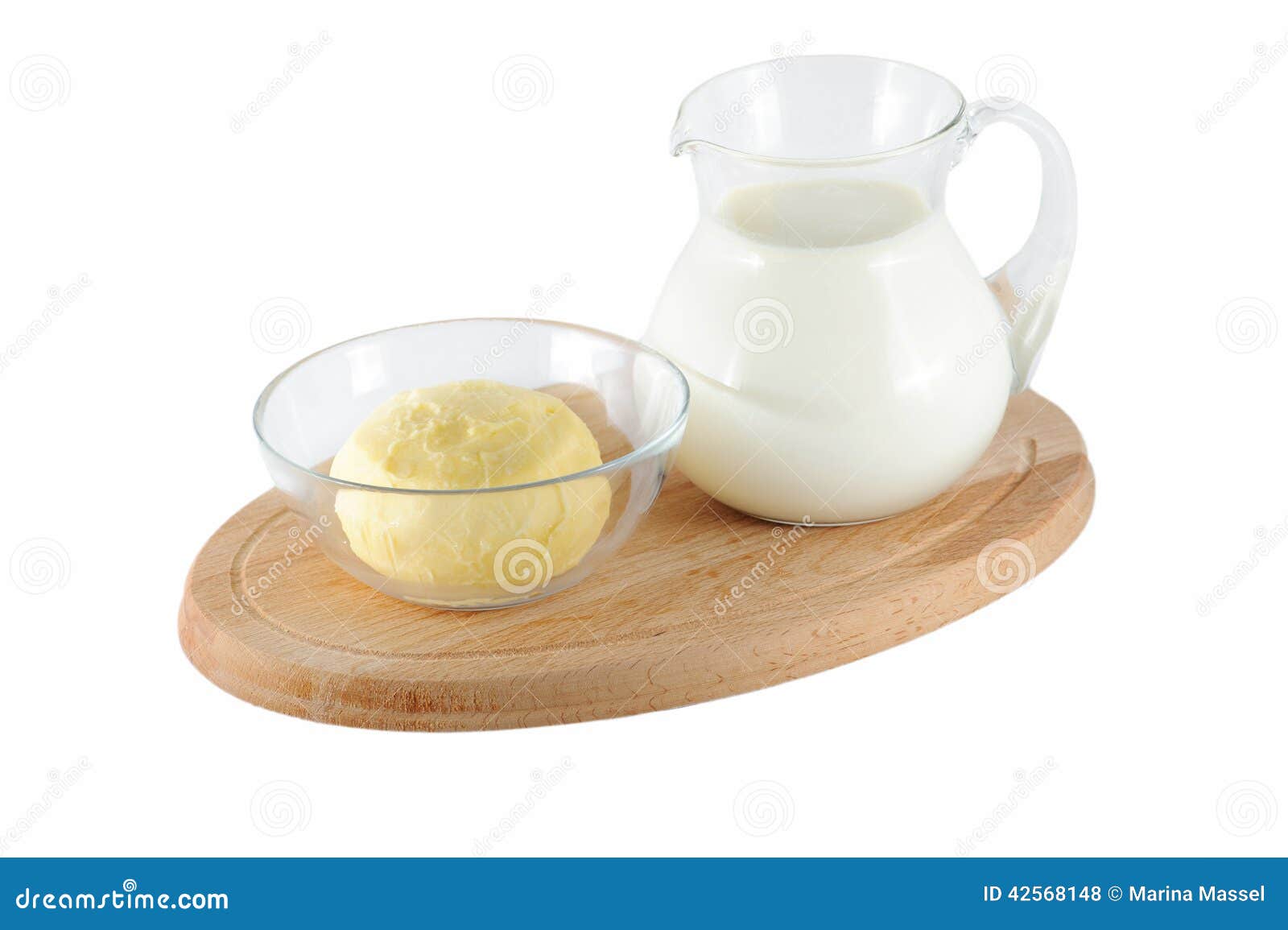 Milk and butter stock photo. Image of margarine, glass - 42568148