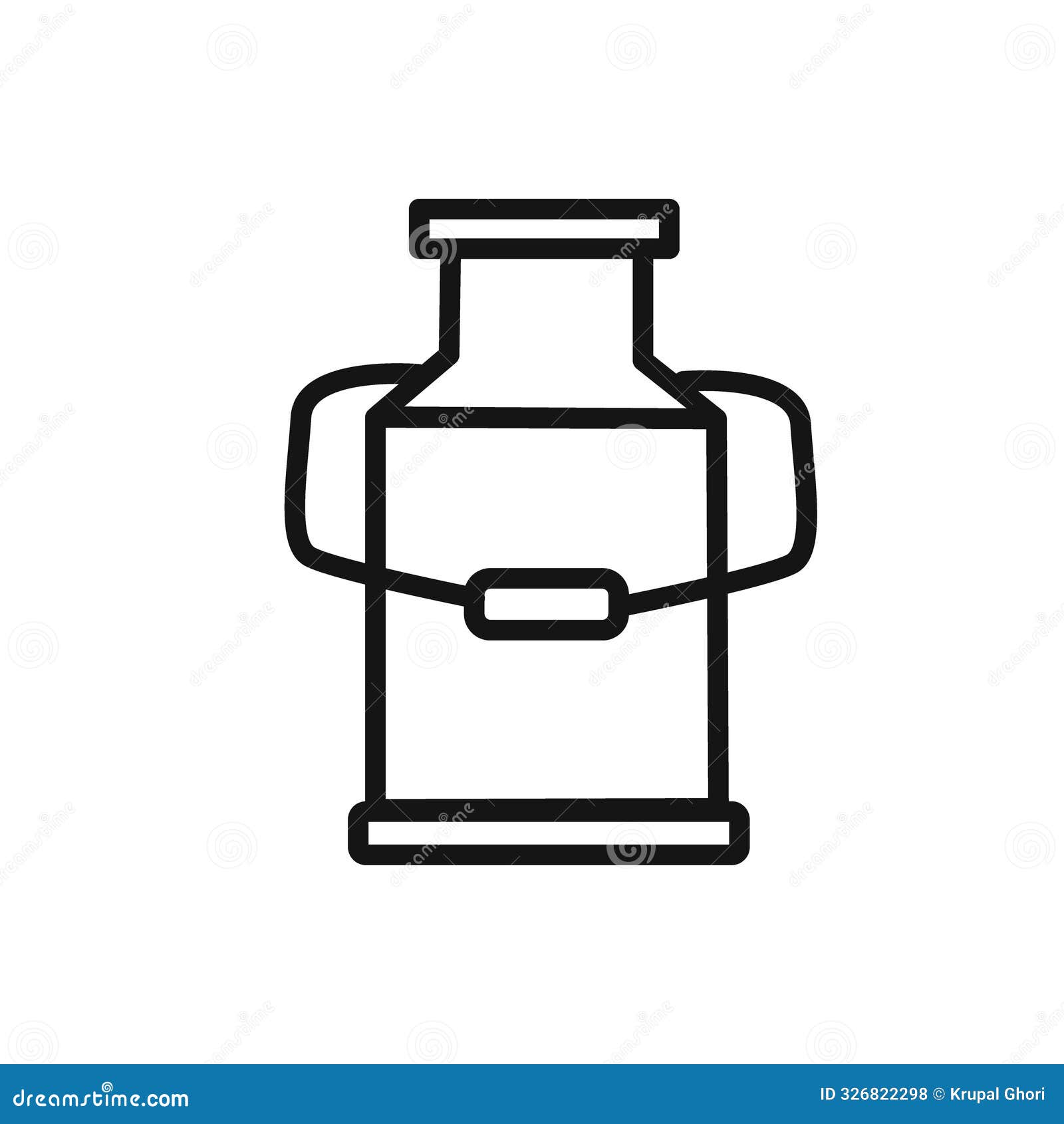 Milk Can Container Icon Linear Vector Graphics Sign Stock Vector ...