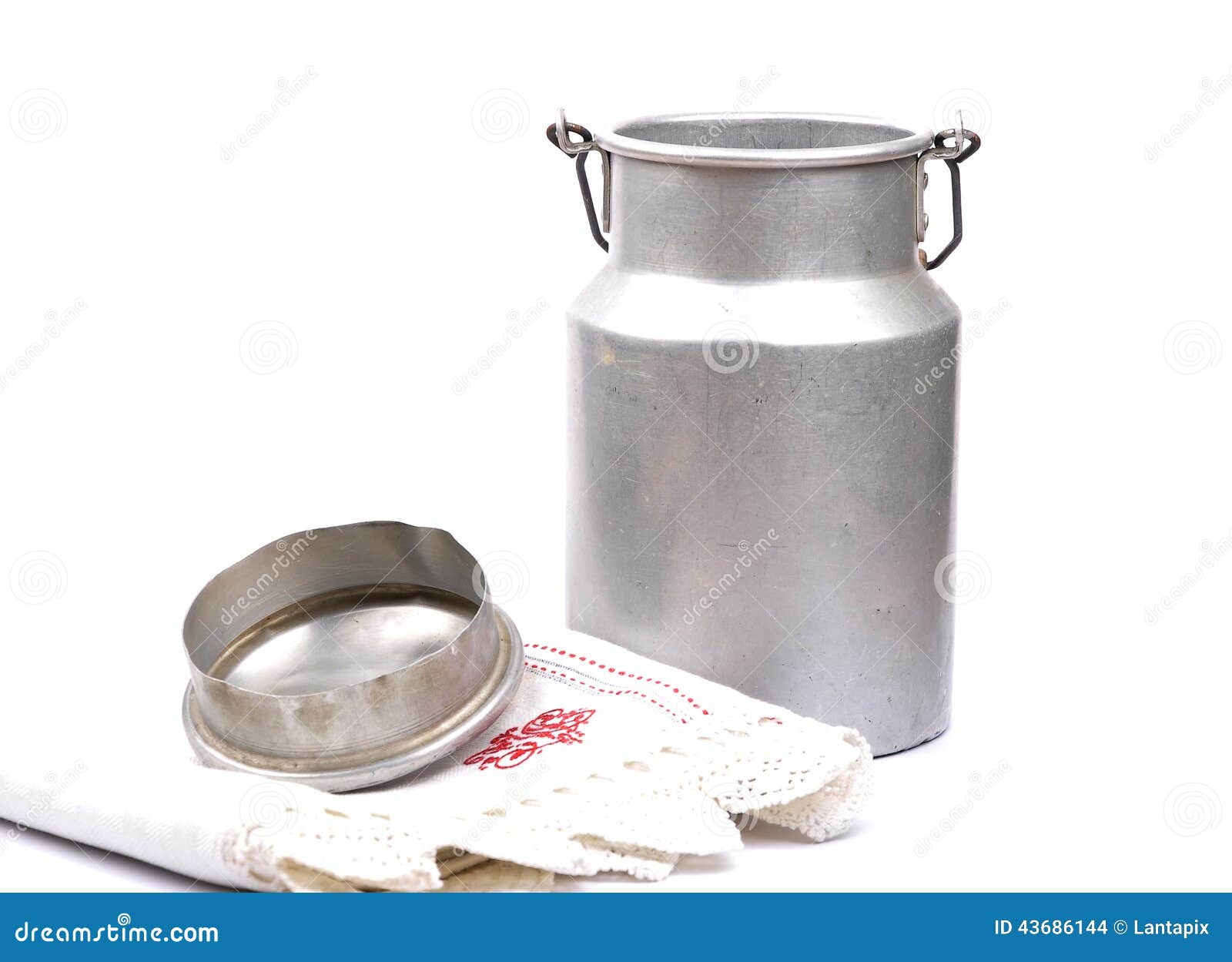 Milk can open stock photo. Image of tarnished, rustic - 43686144