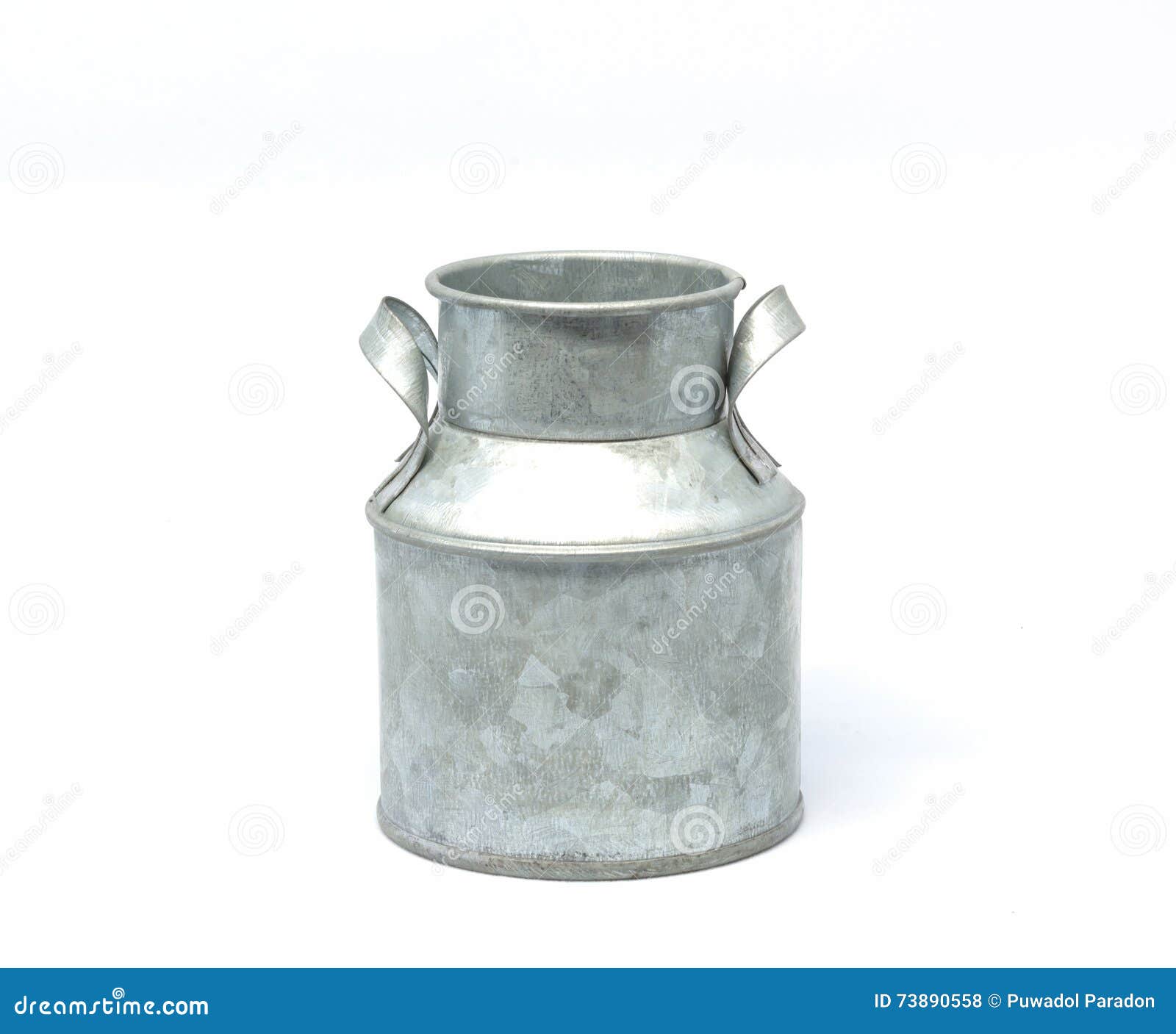 Milk Can on White Background Stock Photo - Image of tank, cans: 73890558