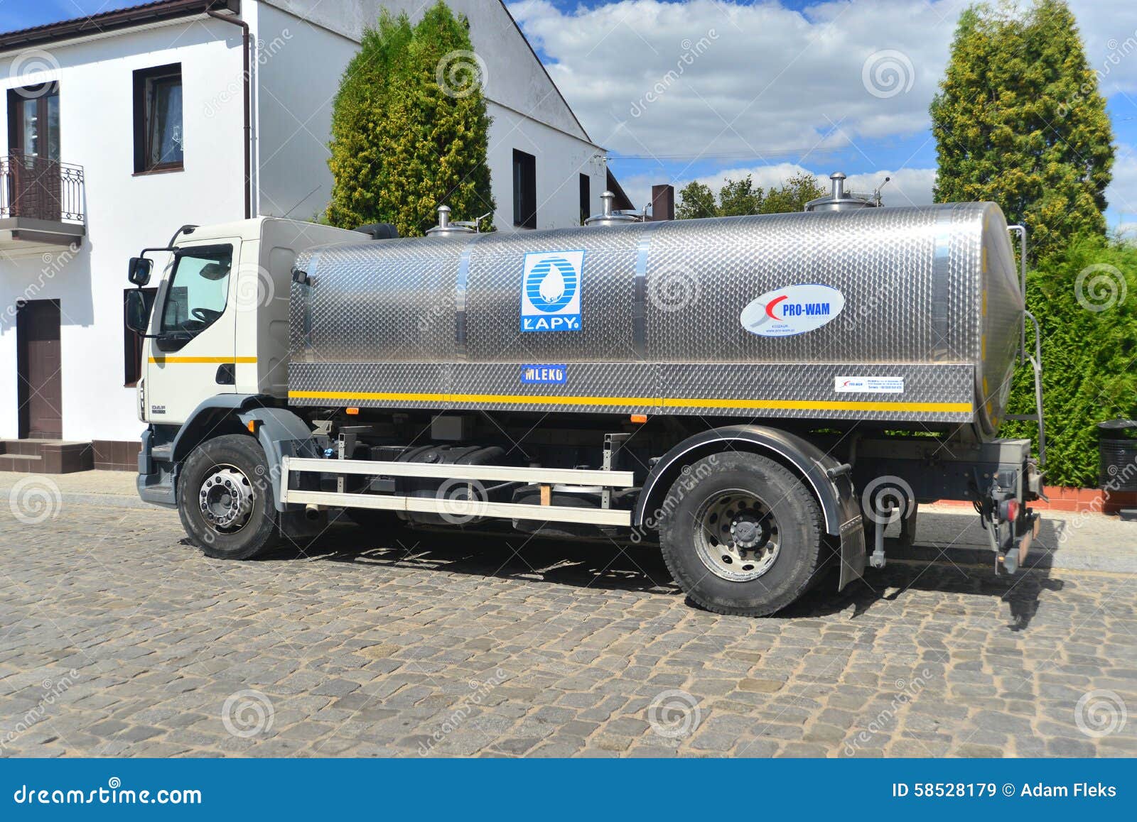 Milk car editorial stock image. Image of transporting - 58528179