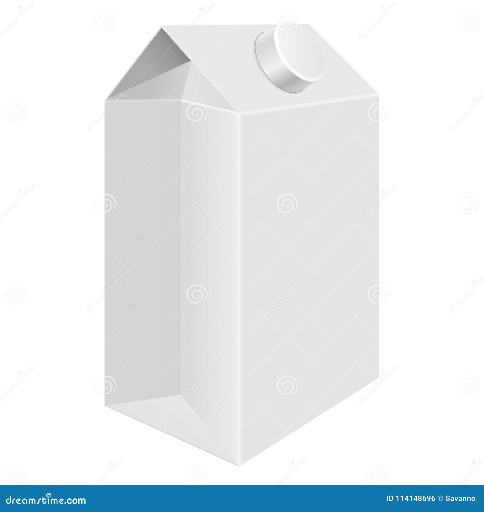 Milk Cardboard Packaging. Universal Liquid Container Stock Vector ...