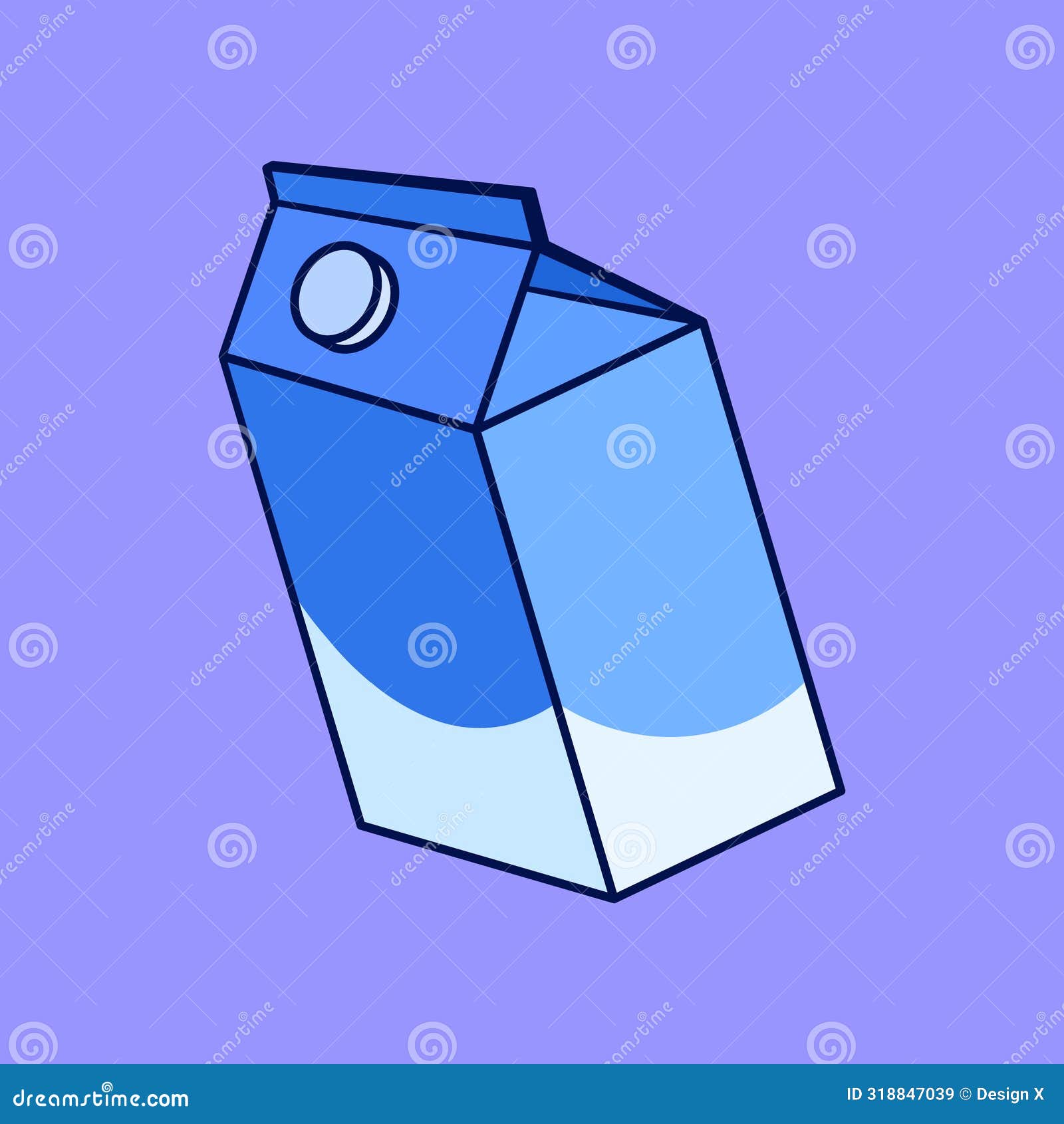 Milk Carton Box Vector. Fresh Milk Box Illustration Icon Stock Vector ...