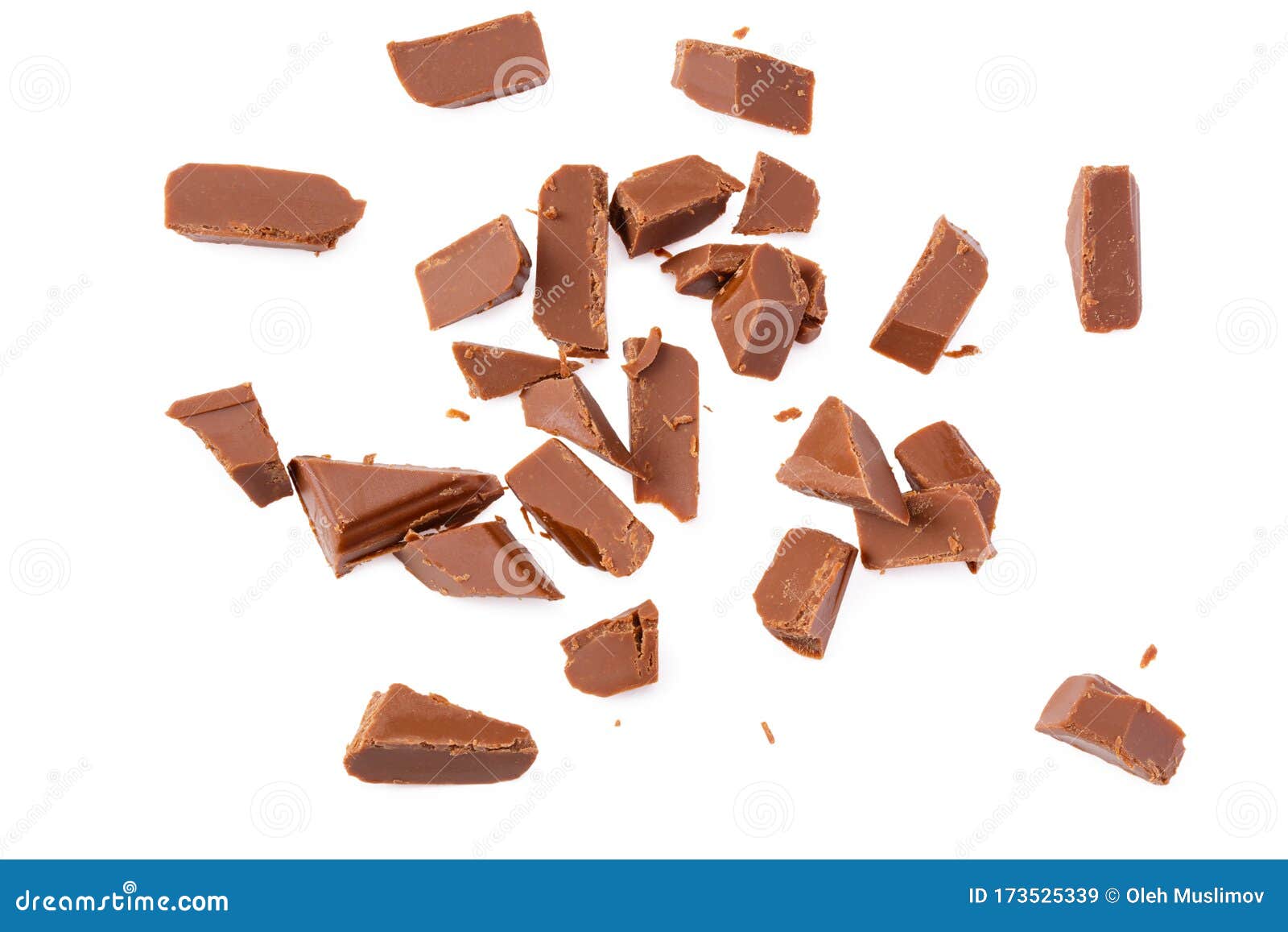 Chocolate Bar Broken In Unpacked Packaging. Vector Illustration On An ...