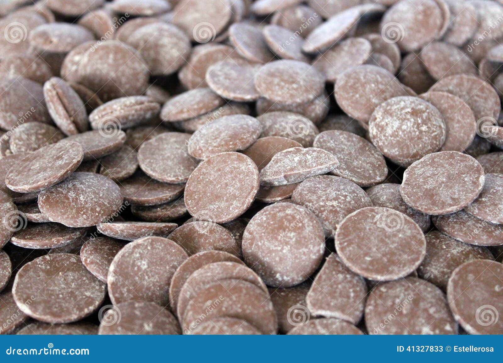 Milk Chocolate Button stock image. Image of cooking, dessert - 41327833