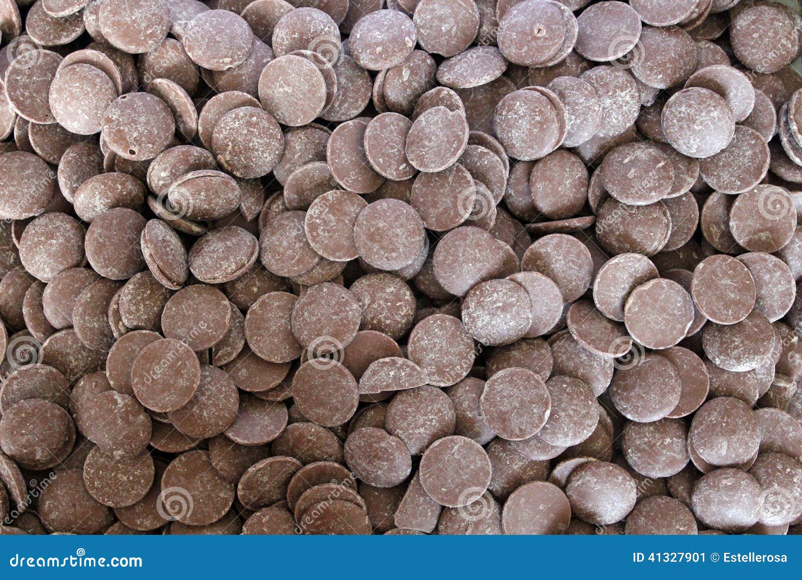 Milk Chocolate Buttons stock image. Image of callet, praline - 41327901