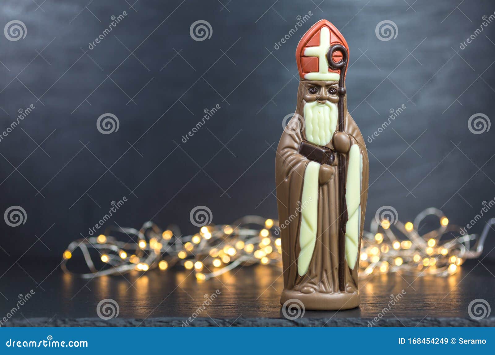 Chocolate St. Nicolas stock image. Image of copy, christmas - 168454249