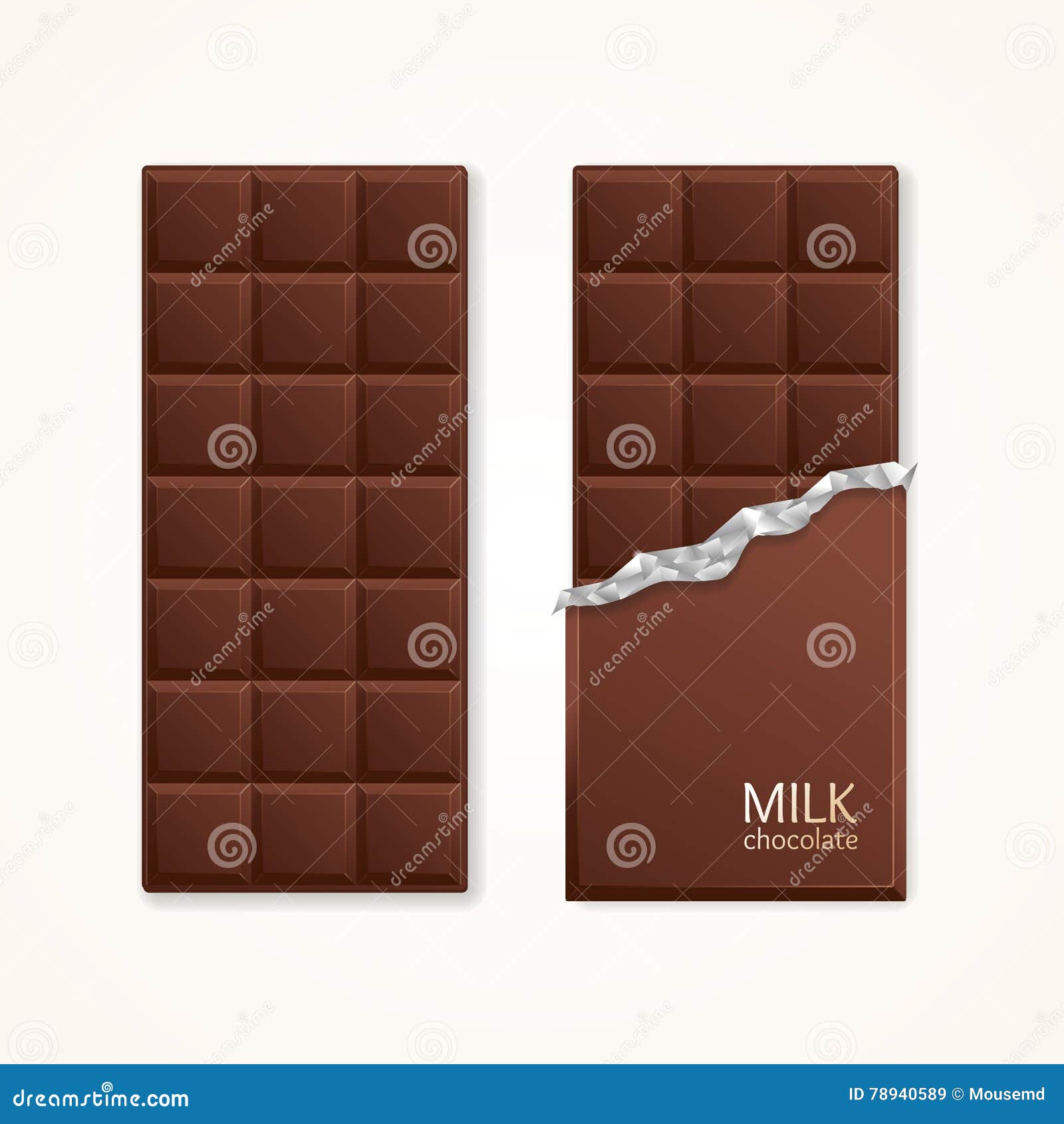 Chocolate Bar Package Design With Cancan Dancer Girl. Easy Editable ...