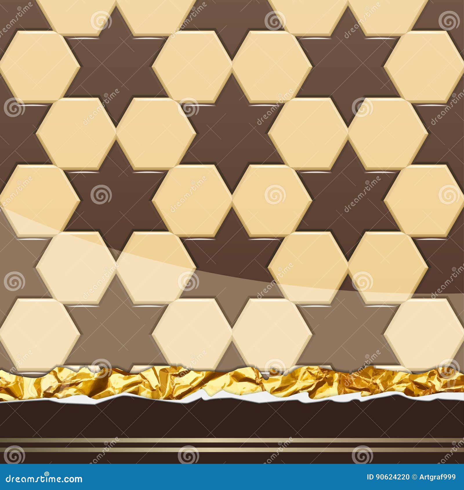 Milk Chocolate Pattern. Vector Illustration Stock Vector - Illustration ...