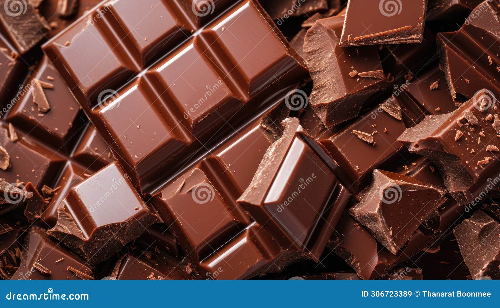 Milk Chocolate Pieces Create a Delectable and Textured Surface ...