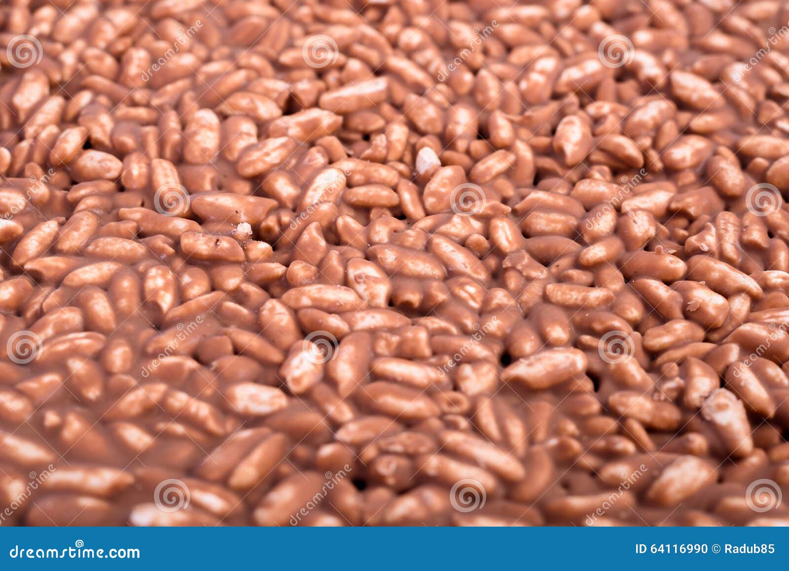 Milk Chocolate with Rice stock photo. Image of tablet - 64116990