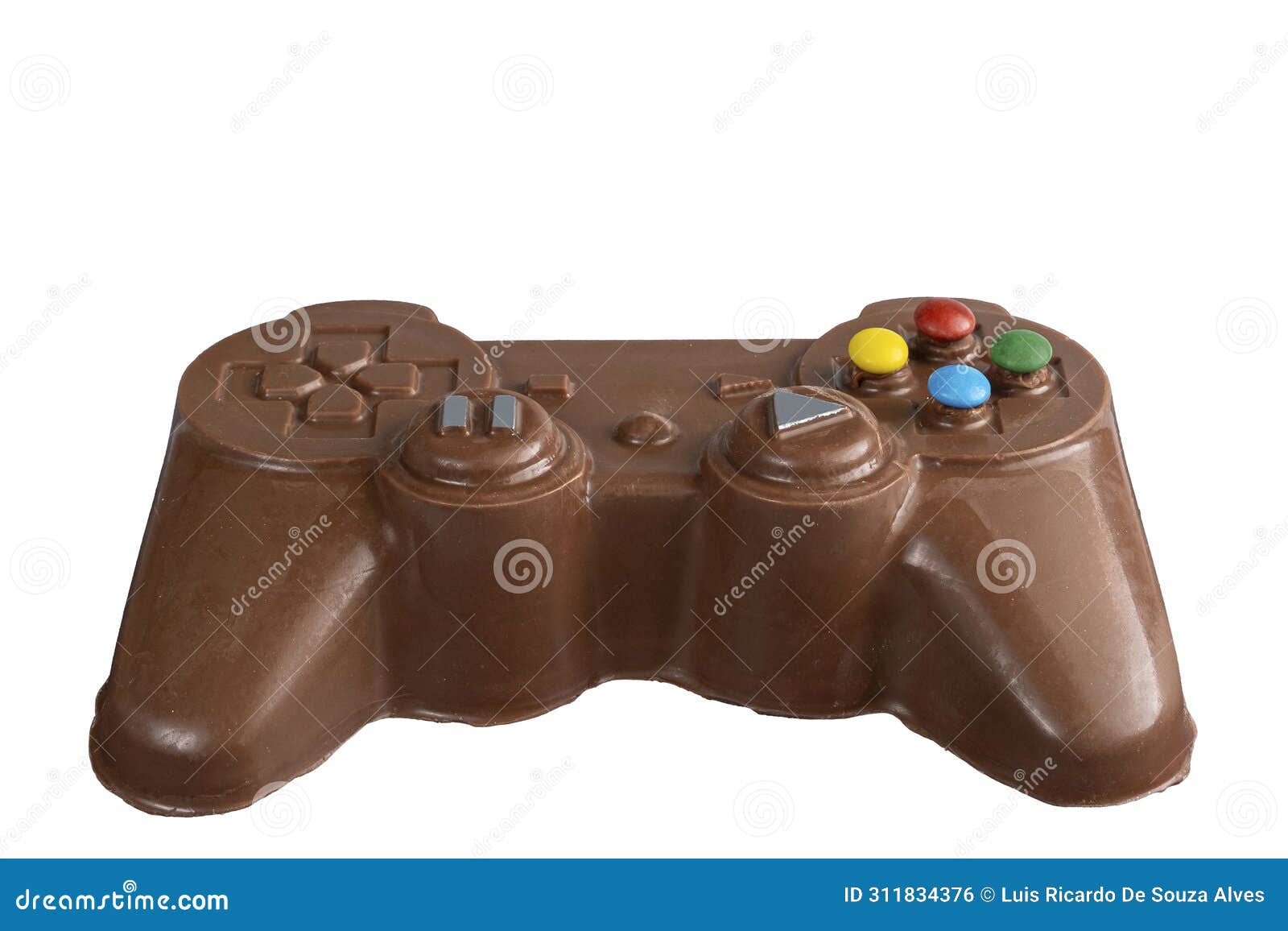 Milk Chocolate in the Shape of a Video Game Controller Alongside Small ...