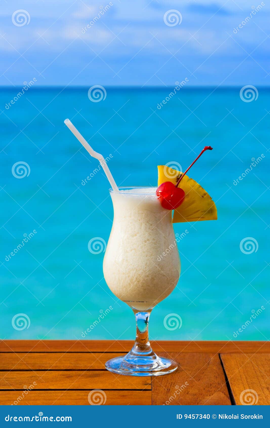 Milk Cocktail on Table at Beach Cafe Stock Photo - Image of birthday ...