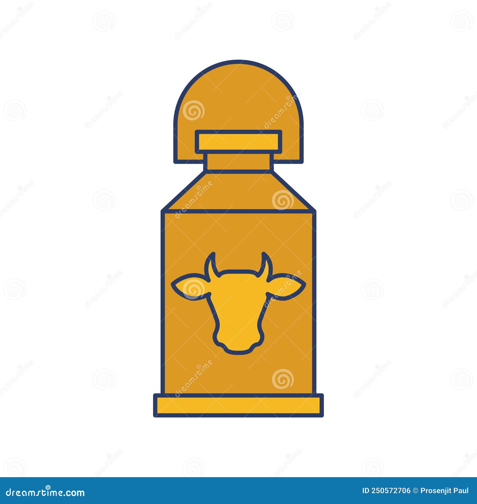 Milk Container Dairy Icon Vector Stock Vector - Illustration of white ...