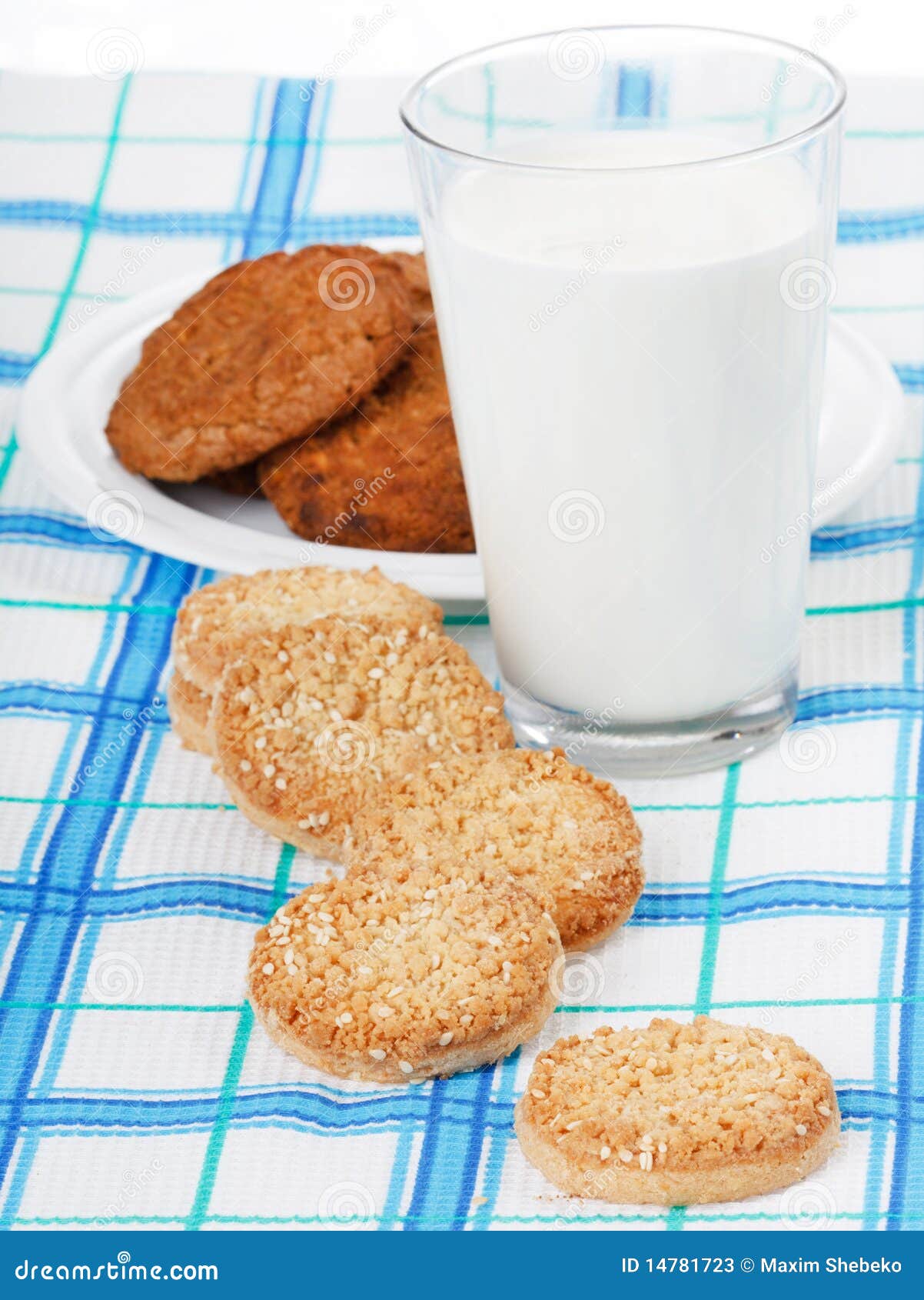 Milk and cookies stock image. Image of drink, nutrition - 14781723