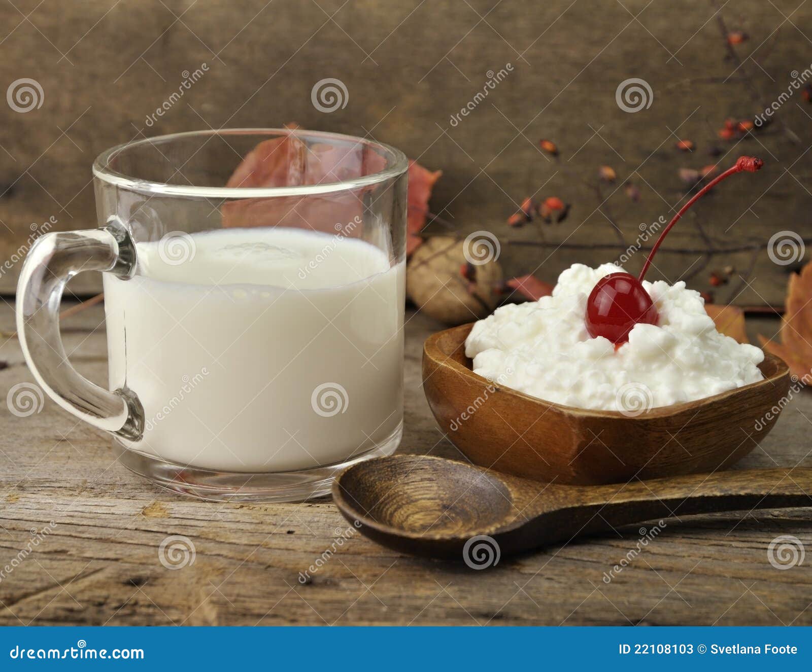 Milk and Cottage Cheese stock image. Image of product - 22108103