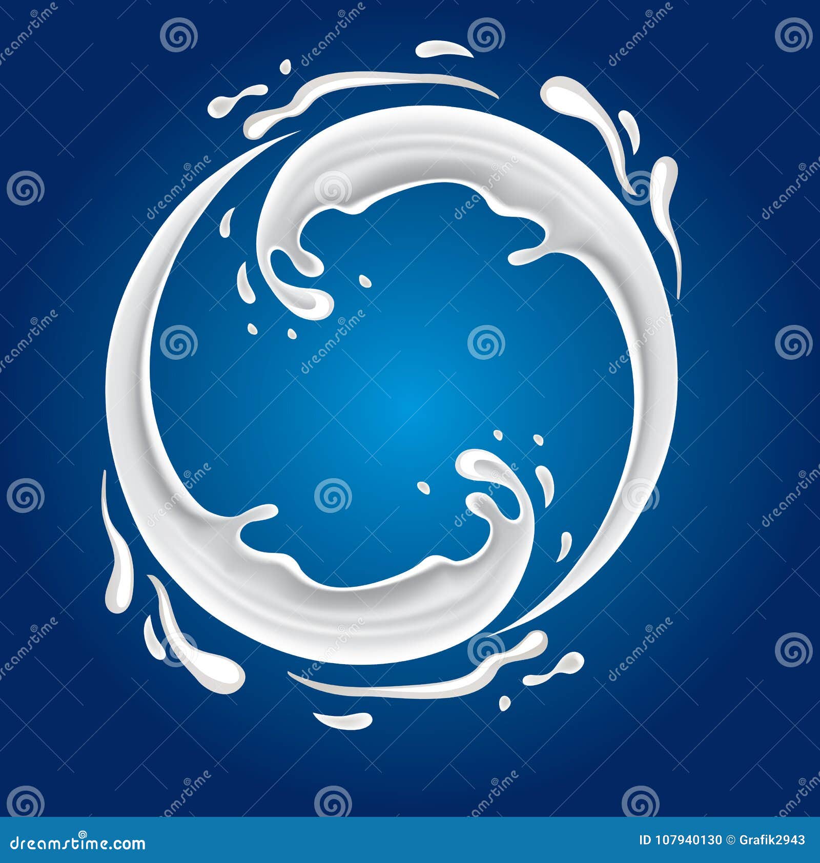 Yogurt Splash Isolated With Mango, Vector | CartoonDealer.com #69034277