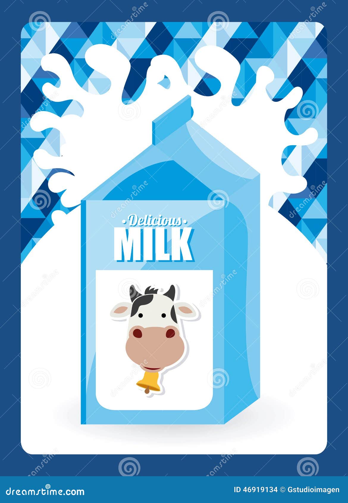 Milk design stock vector. Illustration of drink, sweet - 46919134