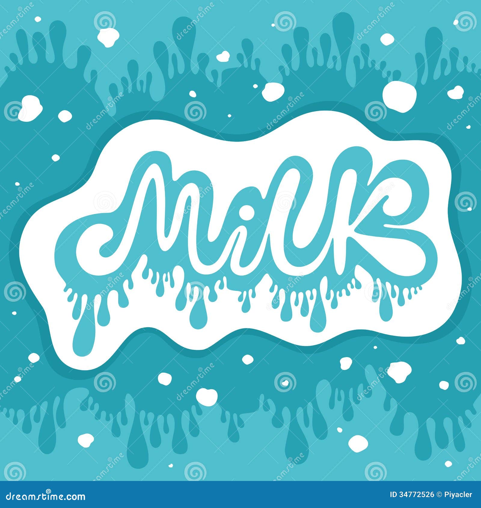 Milk design lettering stock vector. Illustration of card - 34772526