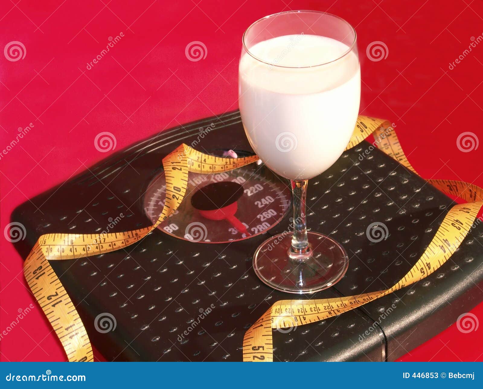 Milk on a diet stock image. Image of liquid, weigh, measure - 446853