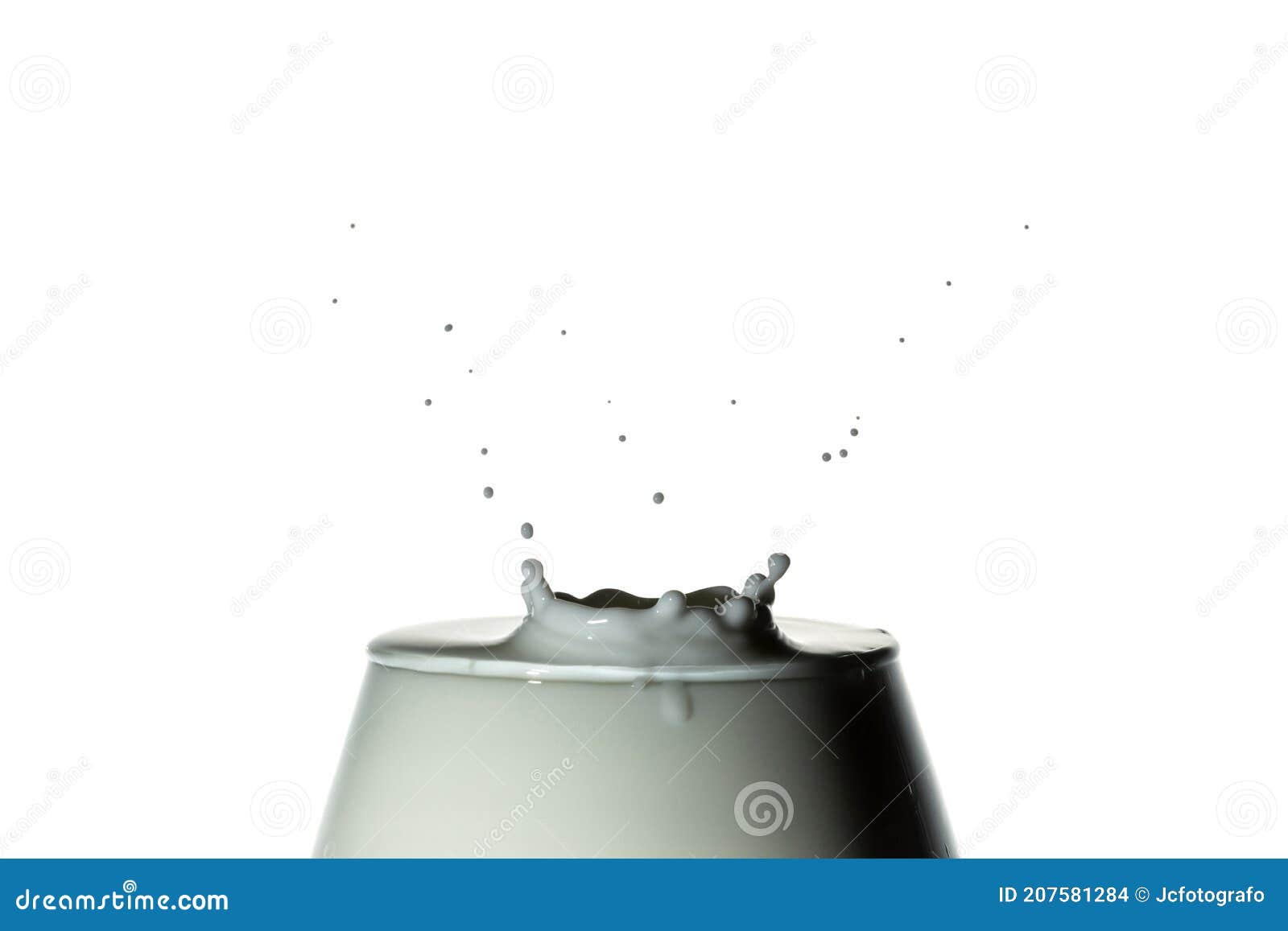 Milk drop splash falling stock photo. Image of explosion - 207581284