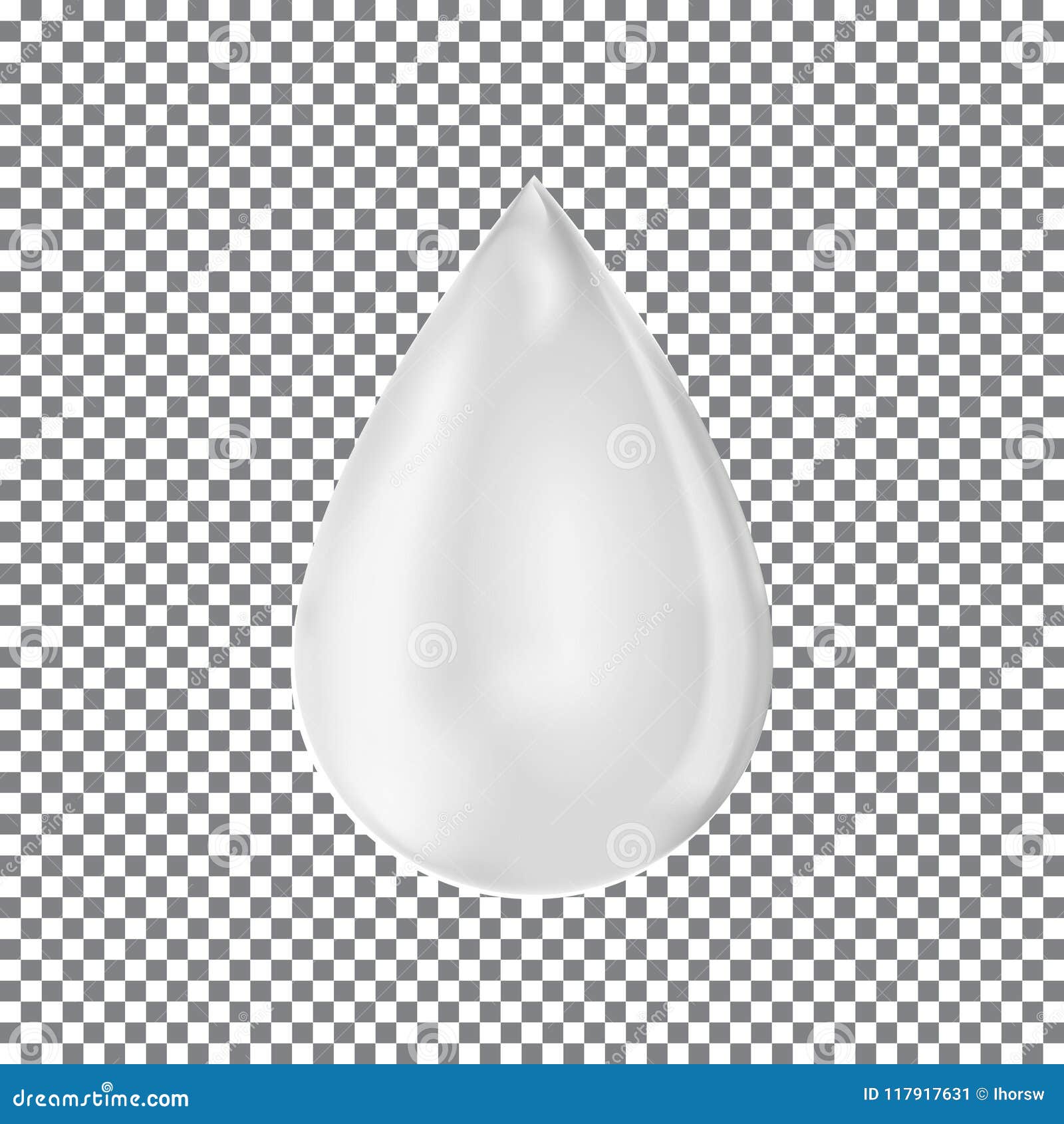 Milk Drop. Transparent Droplet Vector Stock Illustration - Illustration ...