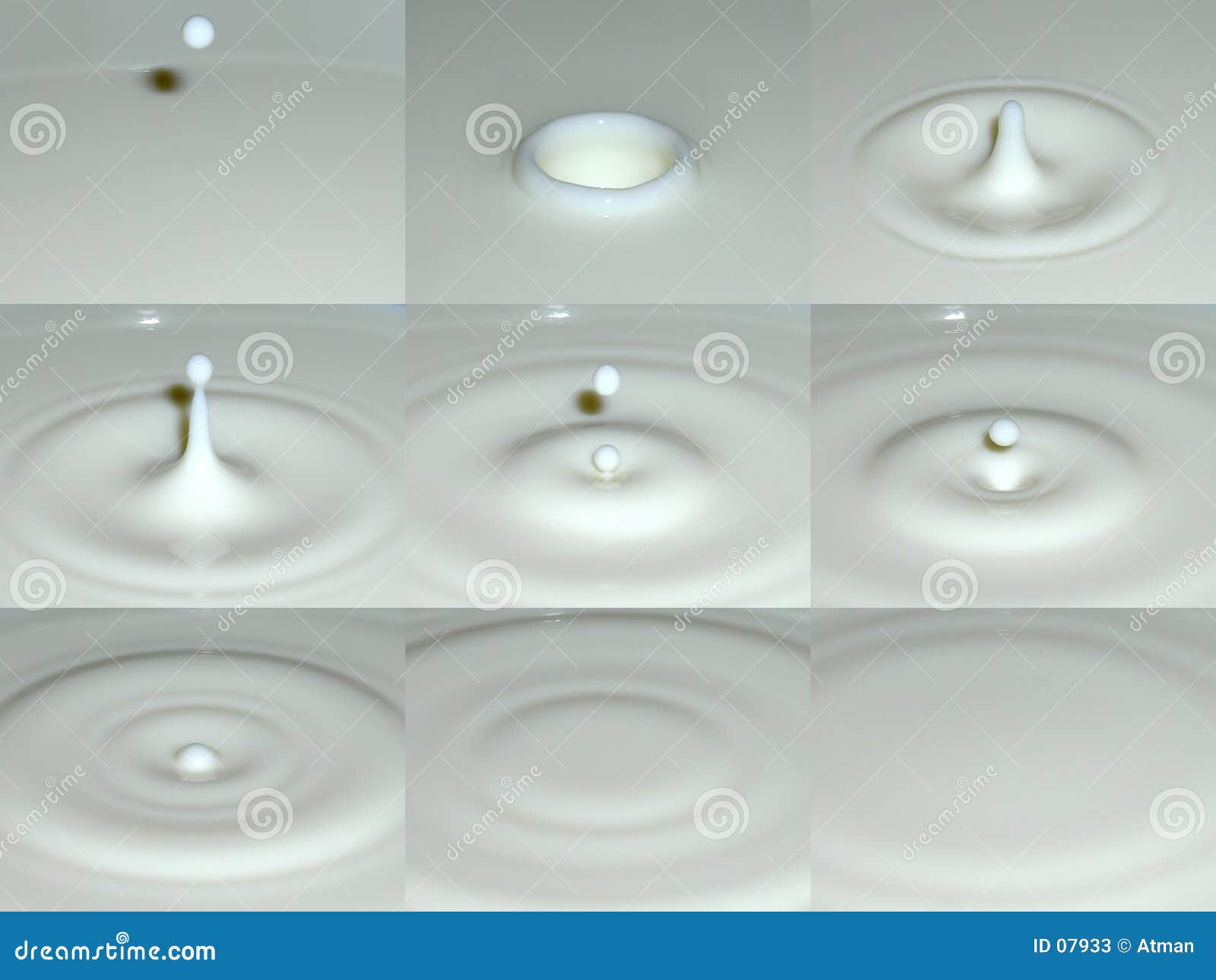 Milk Drops stock image. Image of circles, surface, drops - 7933
