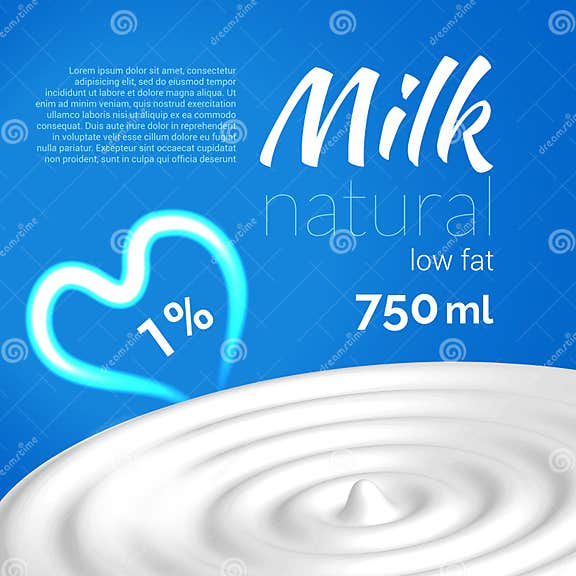 Milk Elements Design Concept for Your Busines Stock Illustration ...